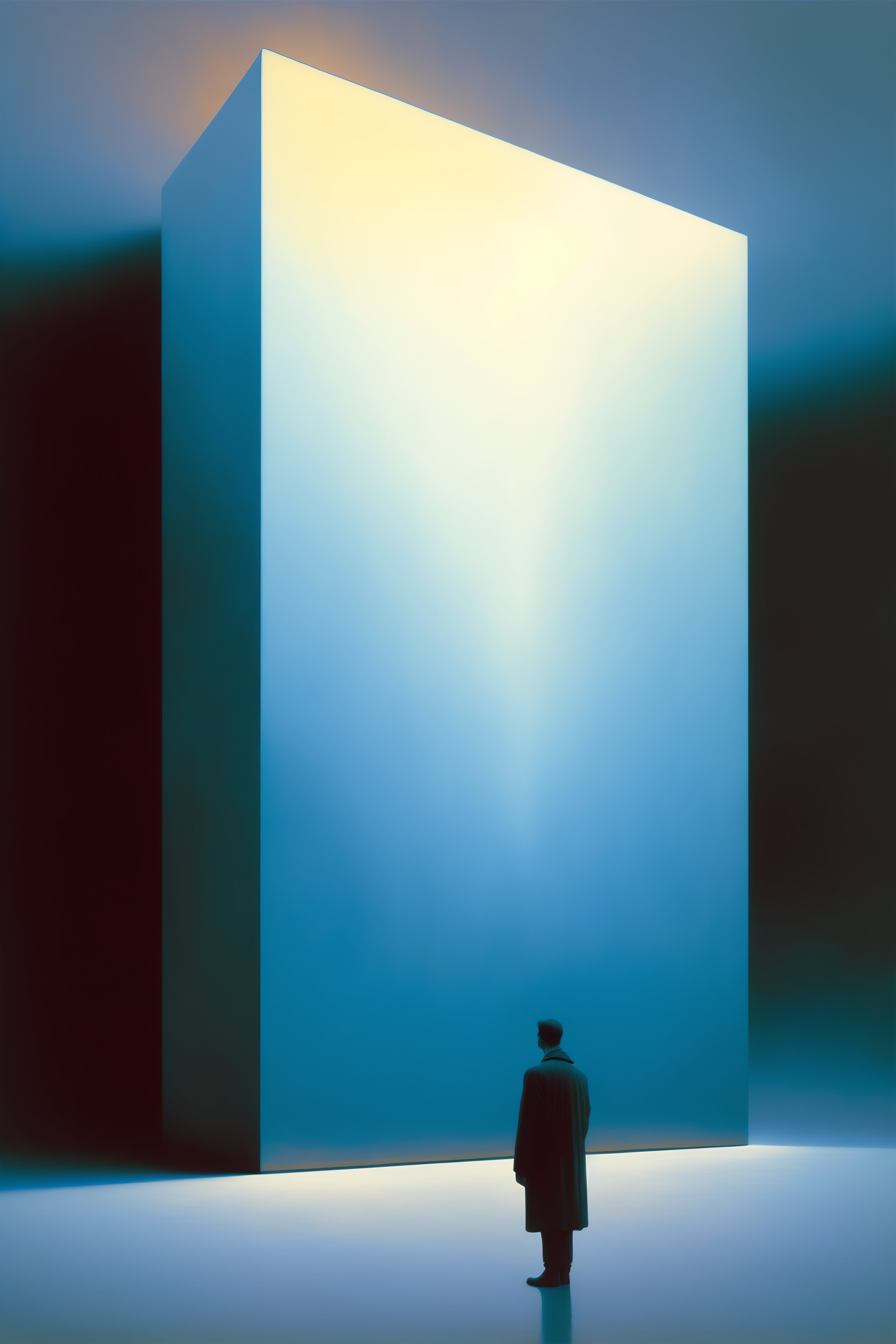 Lexica - A very complex gigantic reflective glowing tesseract rectangle ...