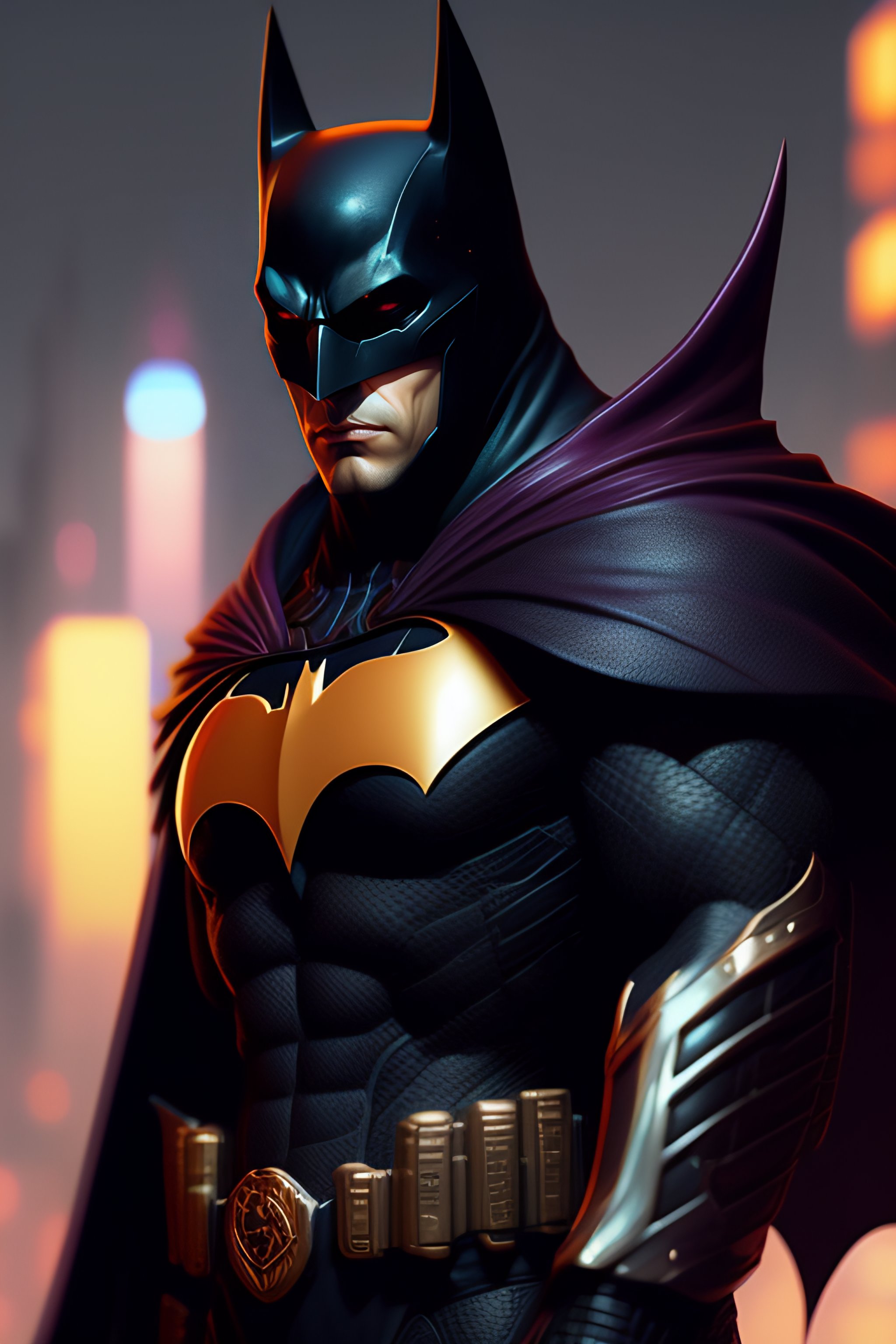 Lexica - Full view of Batman cyberpunk sharp details, sharp focus ...