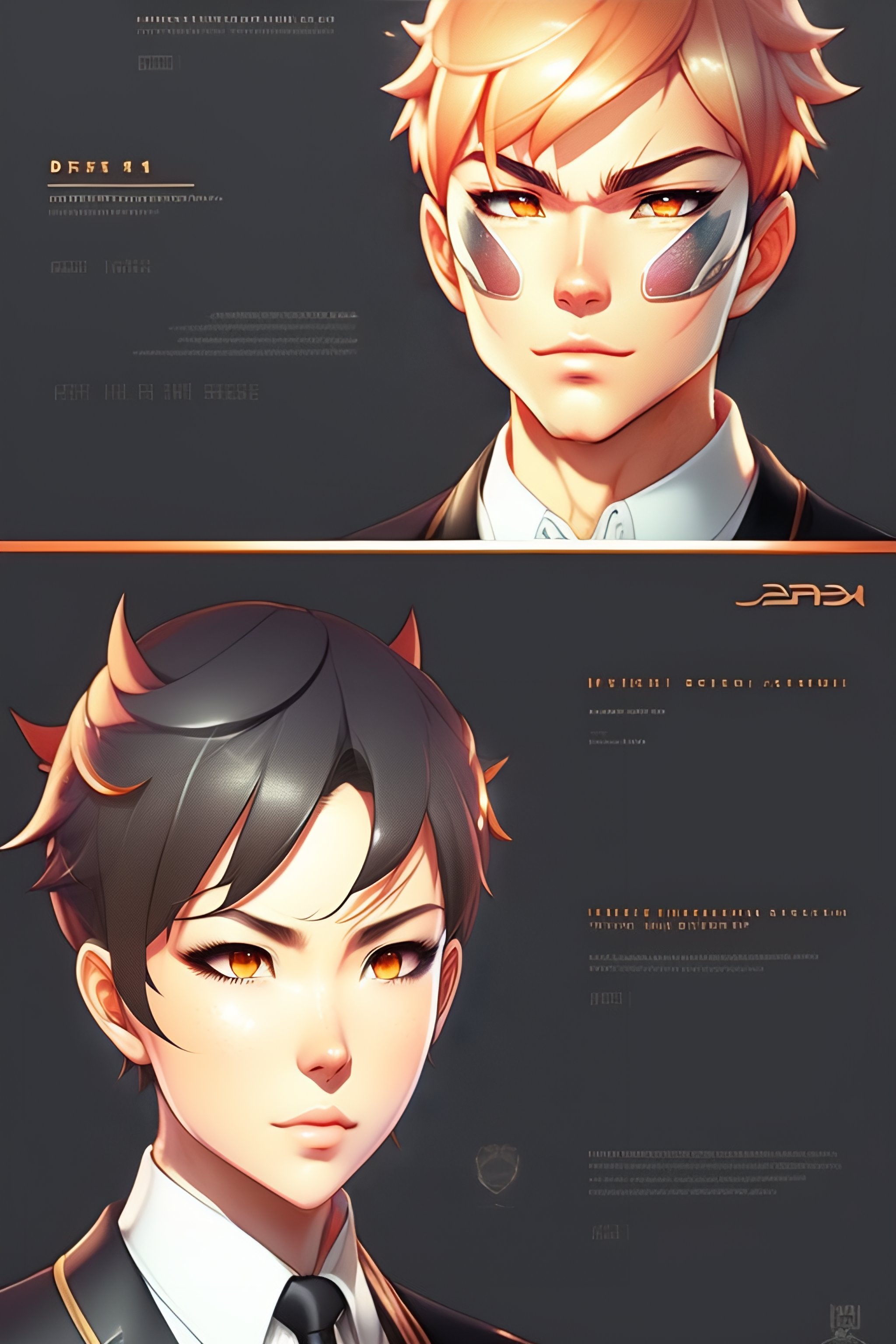 Lexica - Character concept art of dexter as an anime character | cute ...