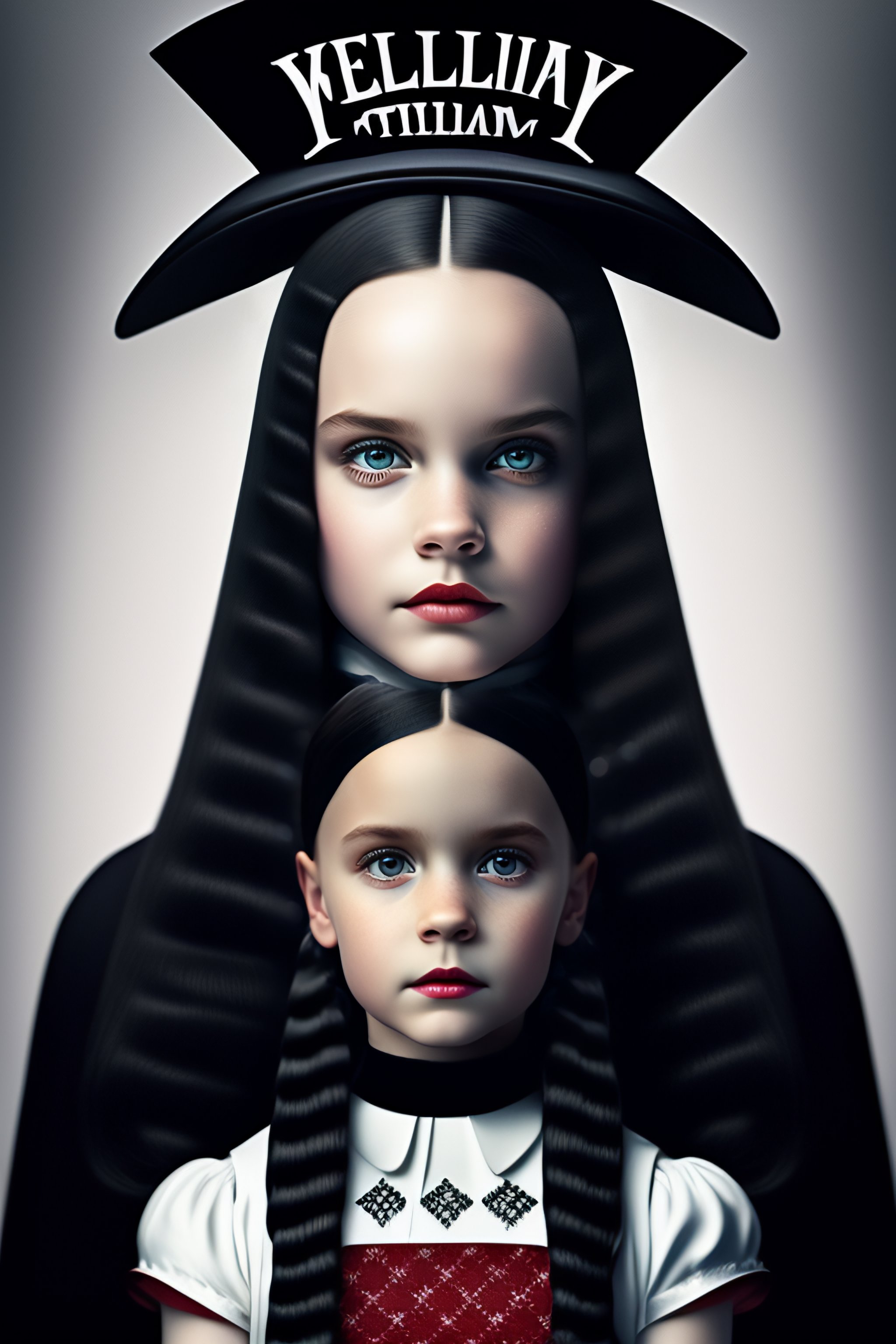 Lexica - Wednesday Addams family junior 2022 in russian winter white ...