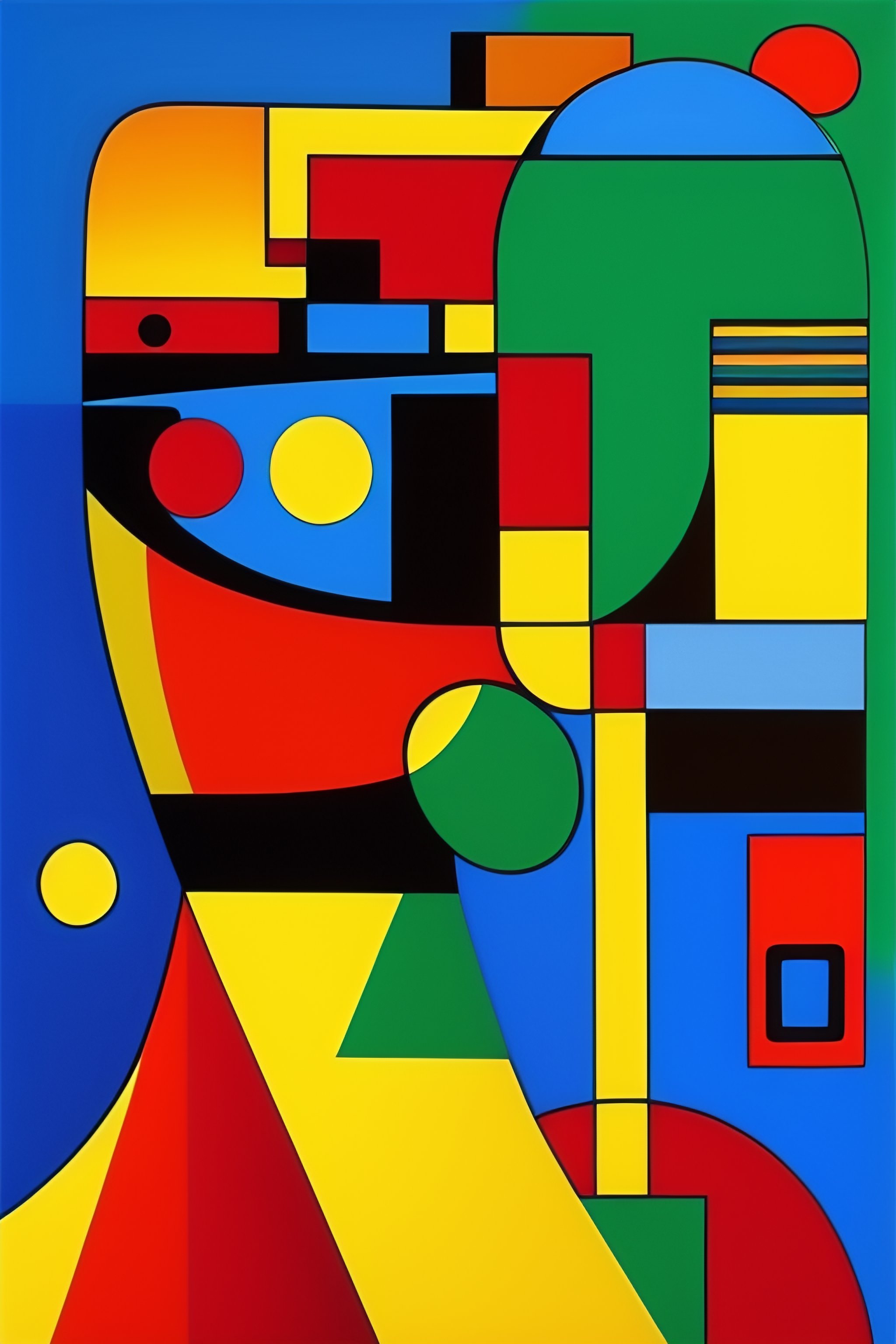 Lexica - Painting by miro picasso robot cubism