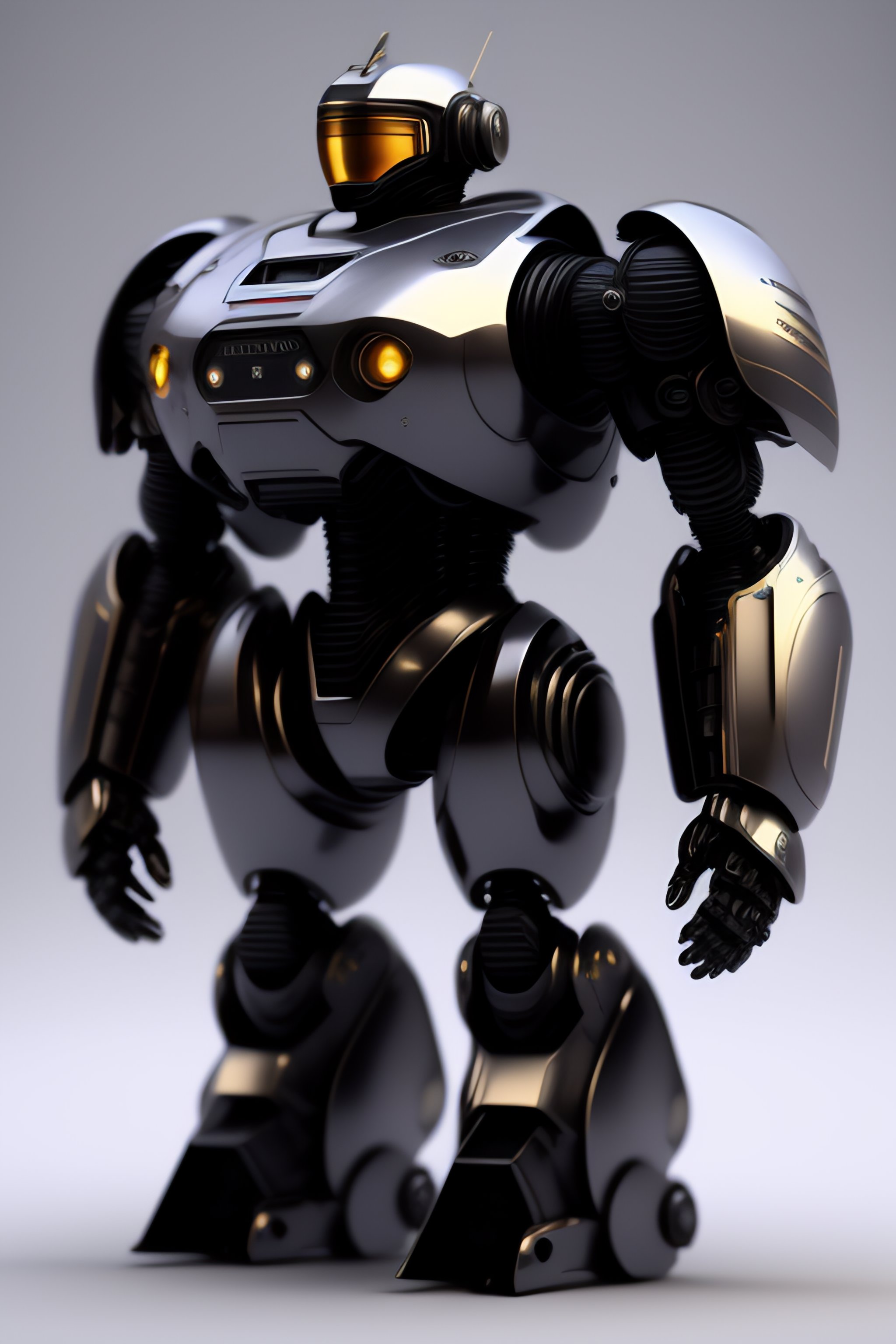 Lexica - 3d render of toy art robocop