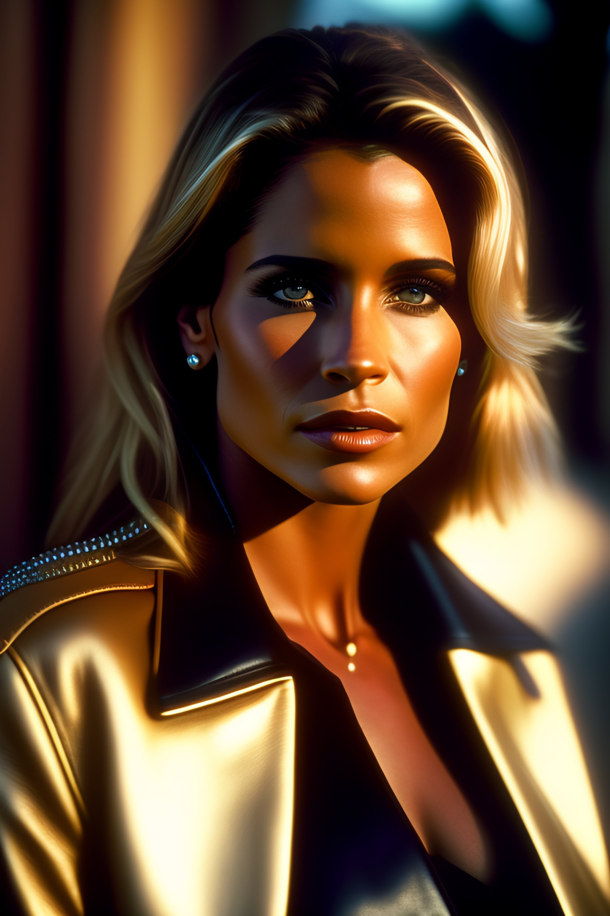 Lexica - A highly detailed cinematic headshot photograph of a beautiful ...