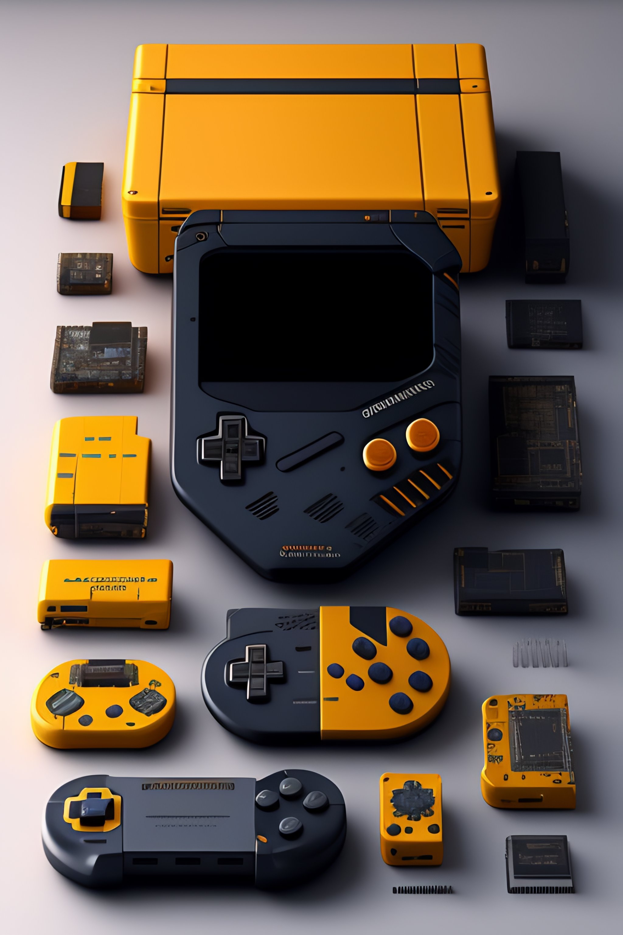 Lexica - Game boy console, Costumes and props, Knolling, Knolling ...