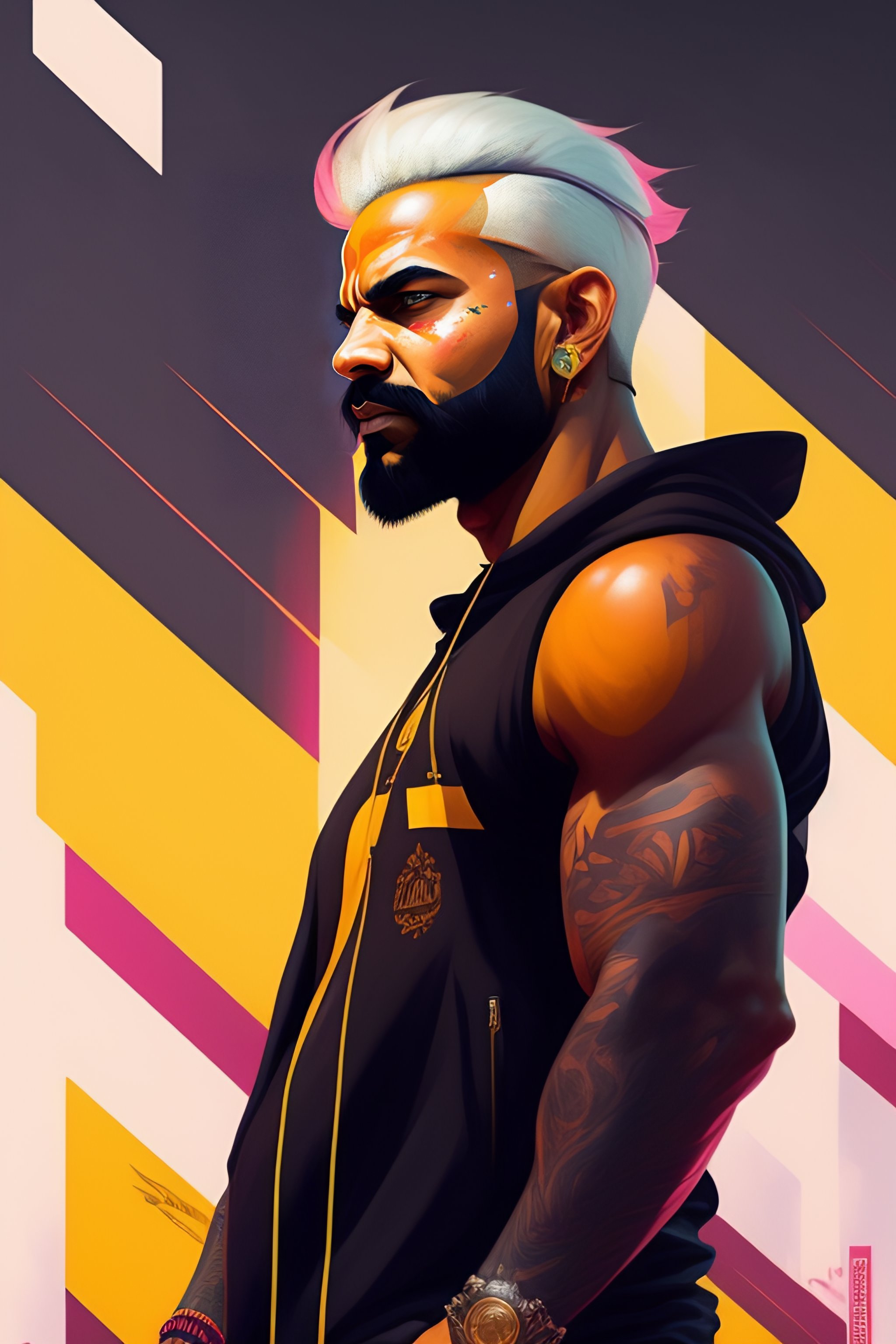 Lexica - Full body highly detailed portrait of muscular narendra modi ...