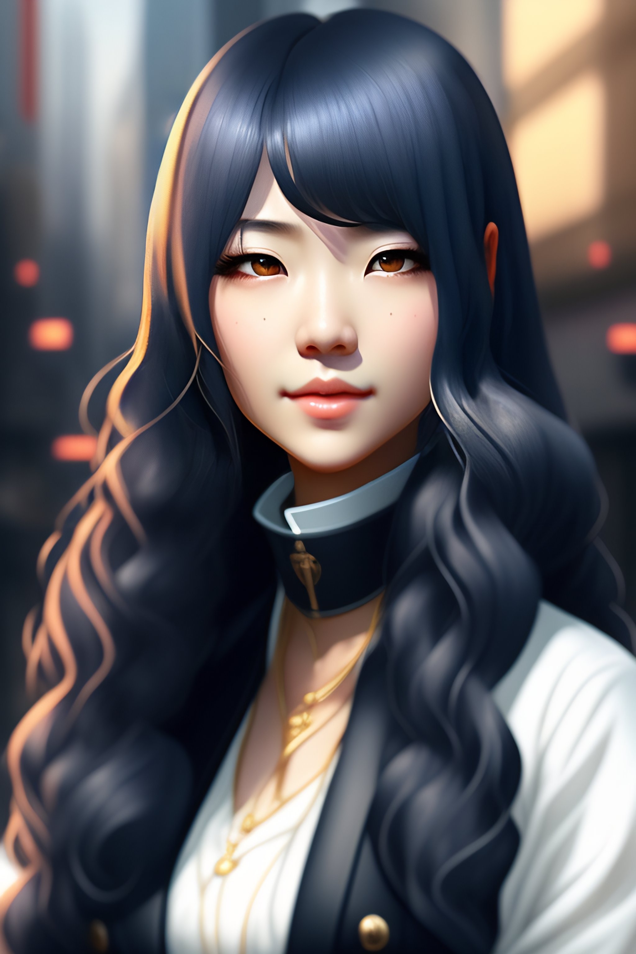 Lexica - MAPPAが描いた灰色の髪の支配的な女子Dominant girl with gray hair painted by MAPPA