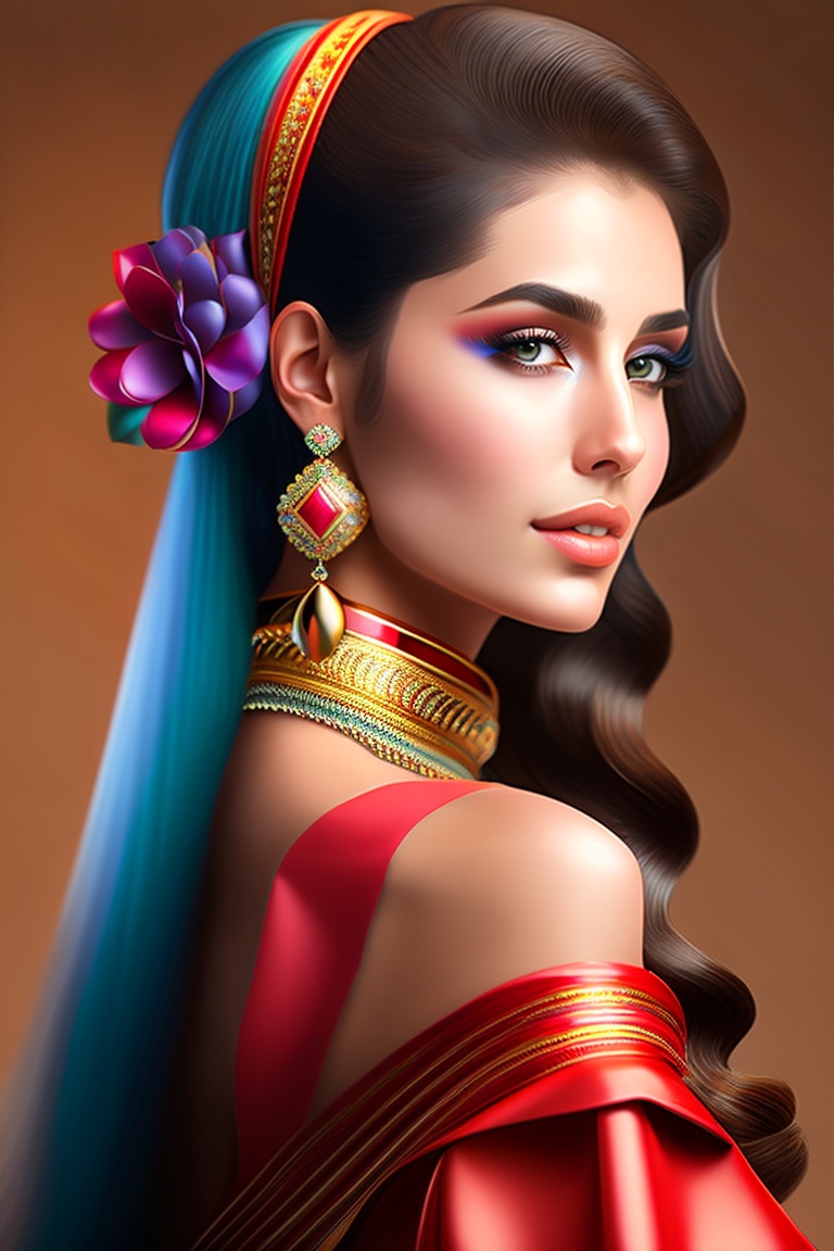 Lexica - An image of a beautiful iranian woman, with high-quality and ...