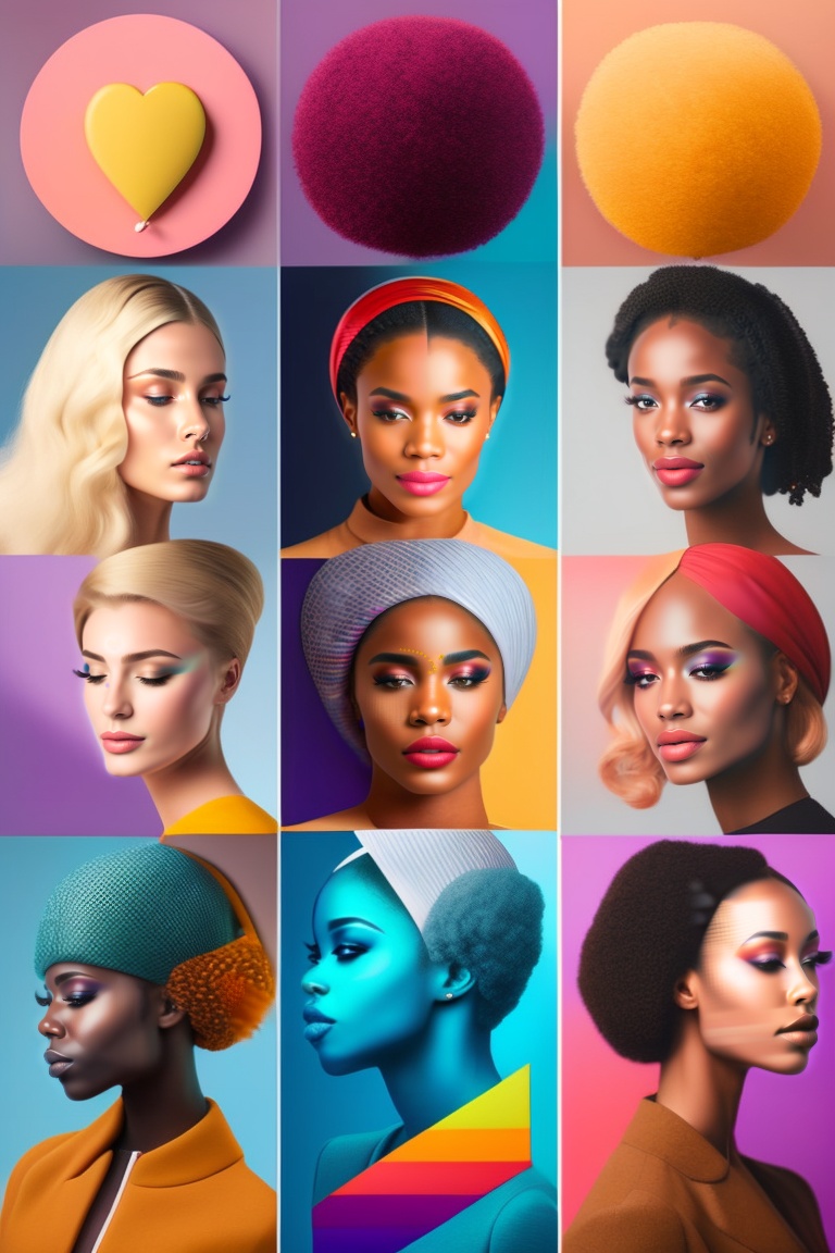 Lexica - A creative collage background and leave the the picture spaces ...