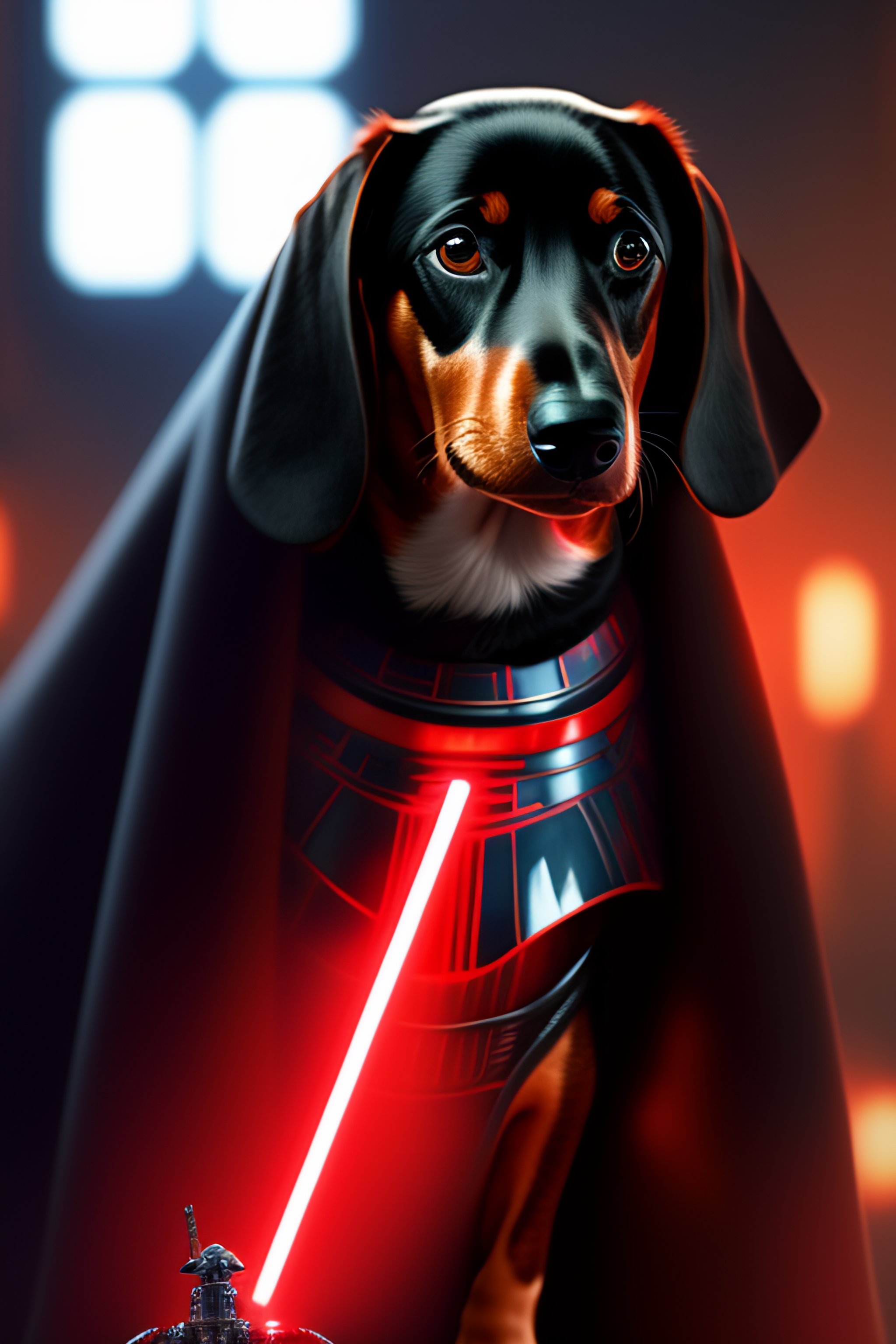 Lexica - Star Wars scene artificial intelligence a dachshund dog ...