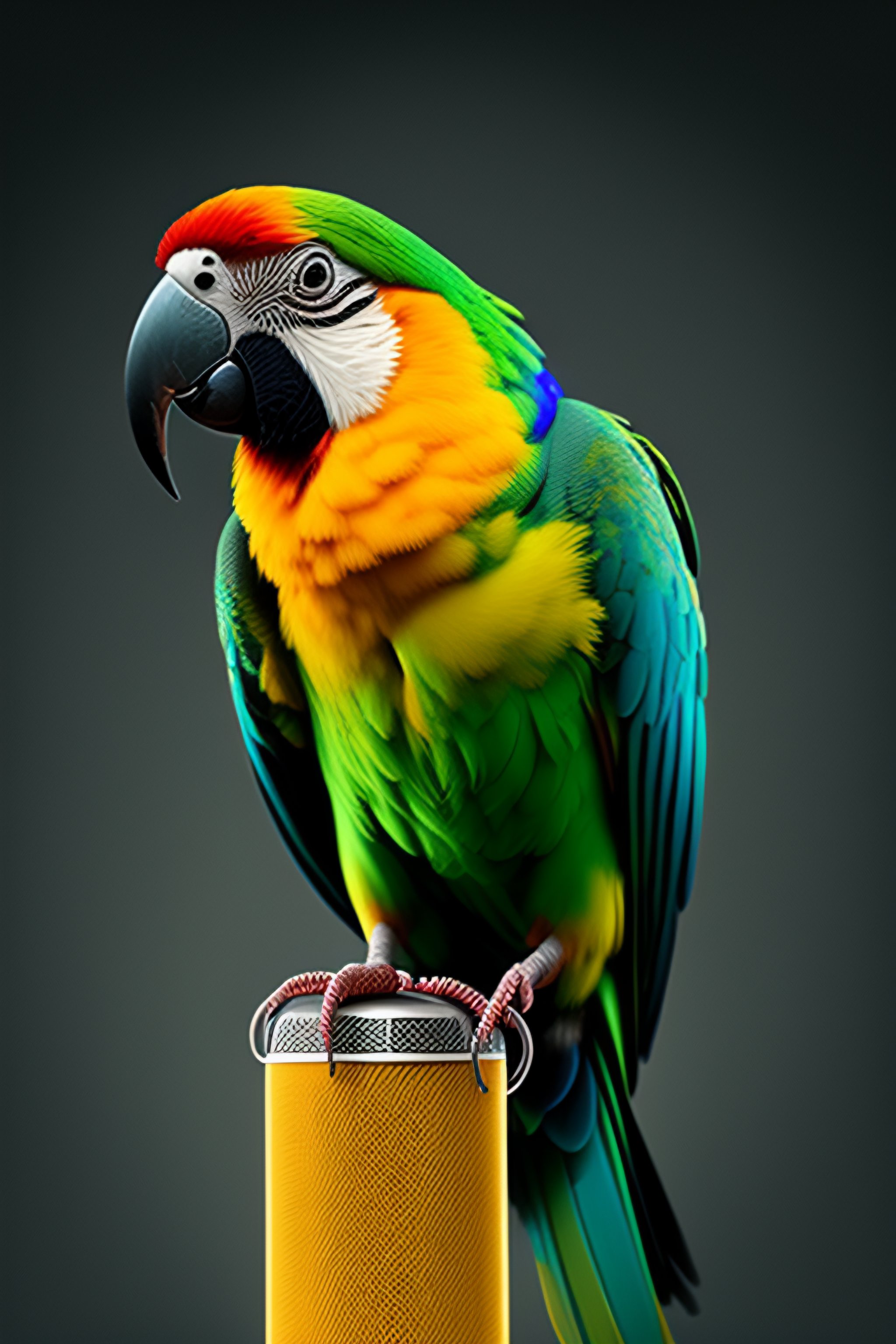 Lexica - Parrot with a microphone