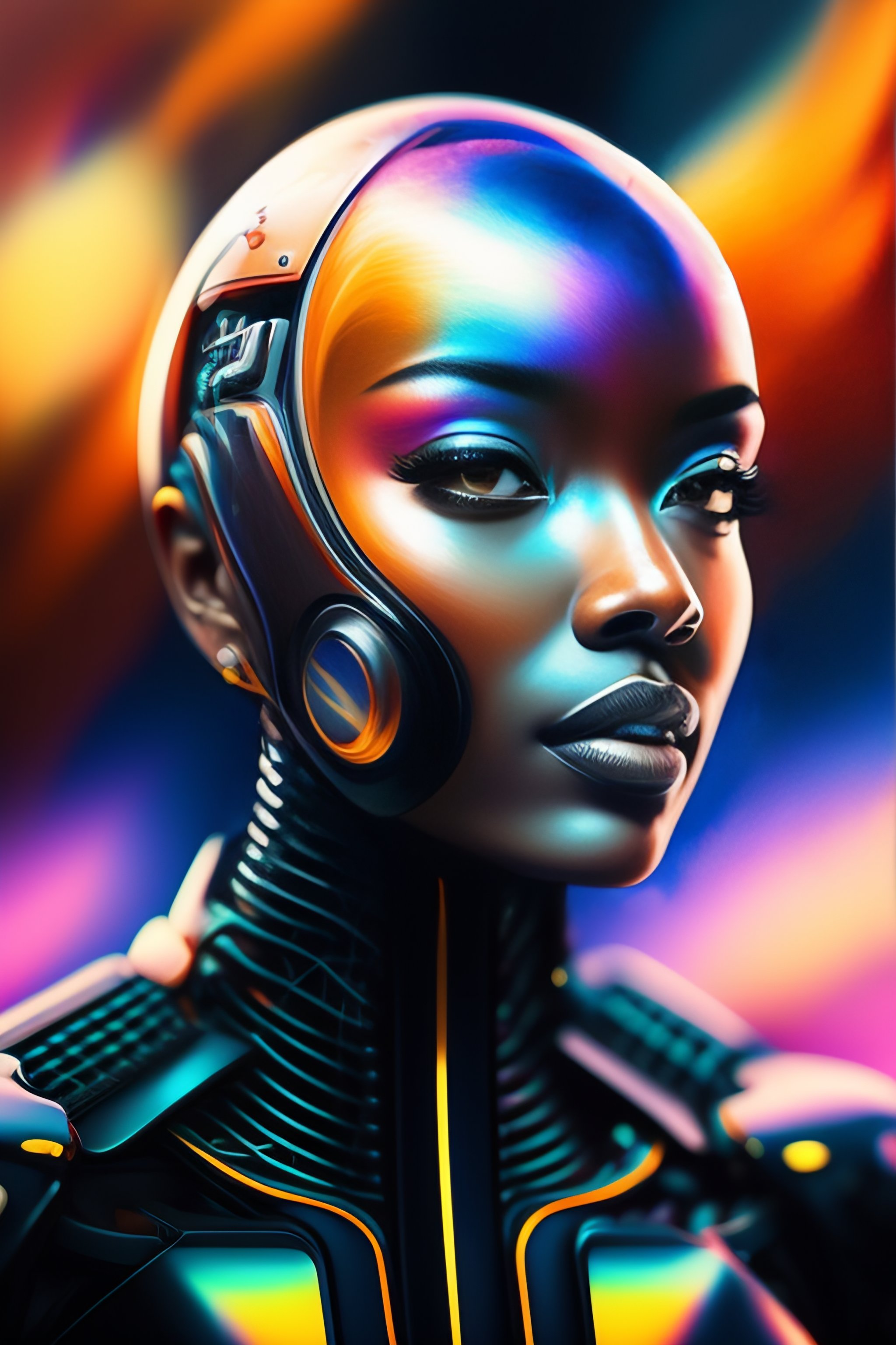 Lexica - Artificial intelligence in 2050, realistic painting