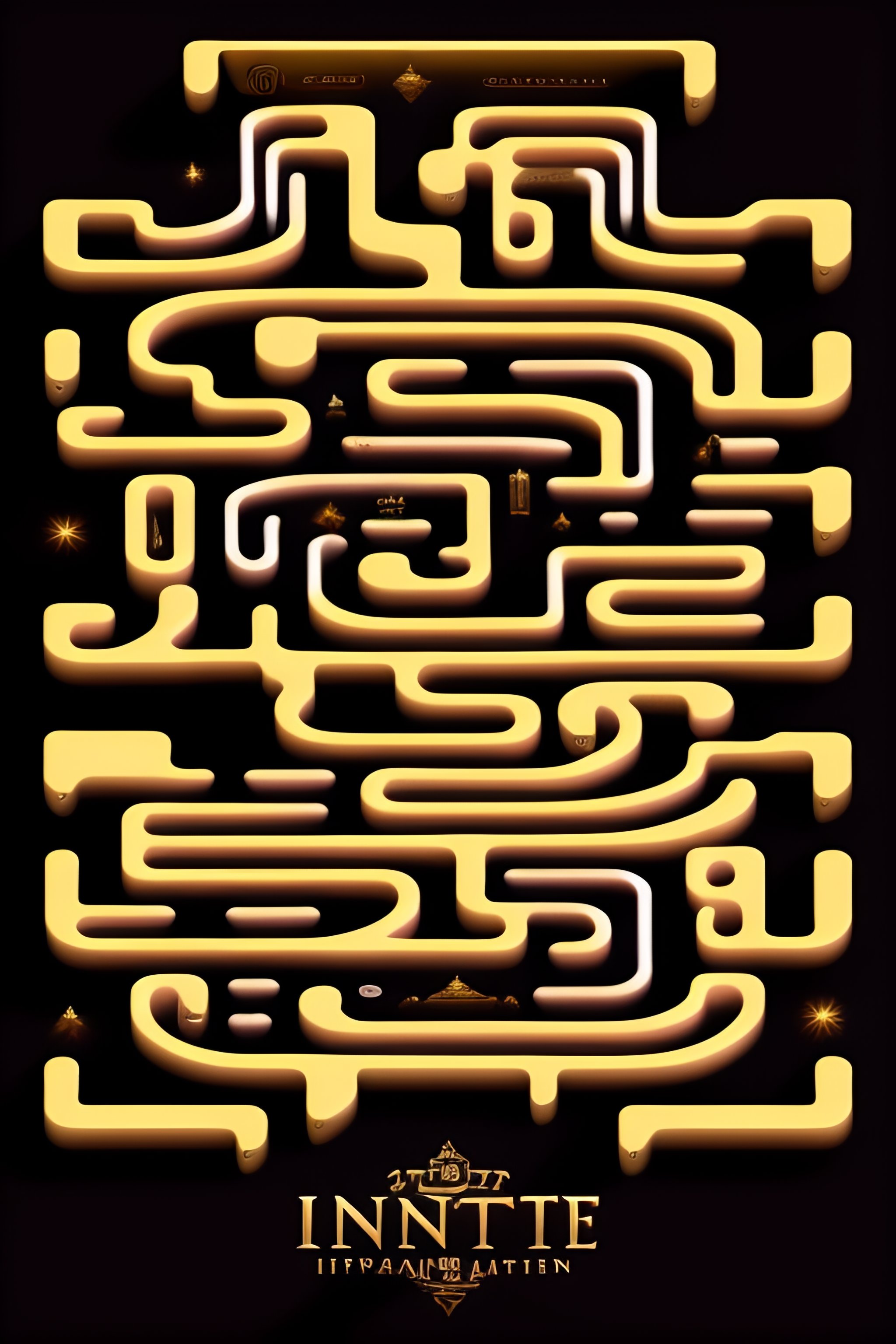 Lexica - An infinity maze map, 8k resolution, 4k, HD, back side, hyper realistic, trending on ...