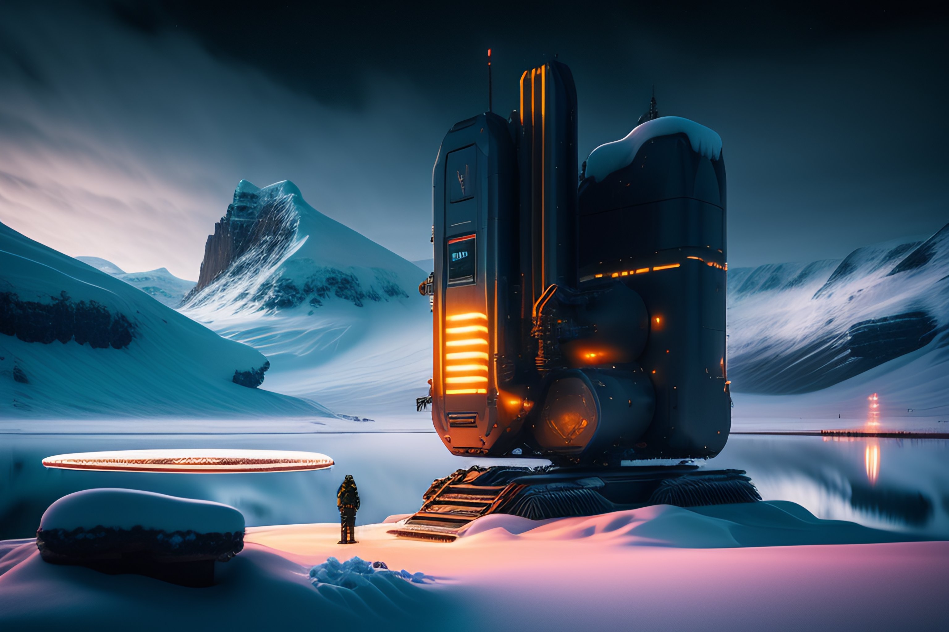 Lexica - Epic professional sci - fi digital art of a industrial ...