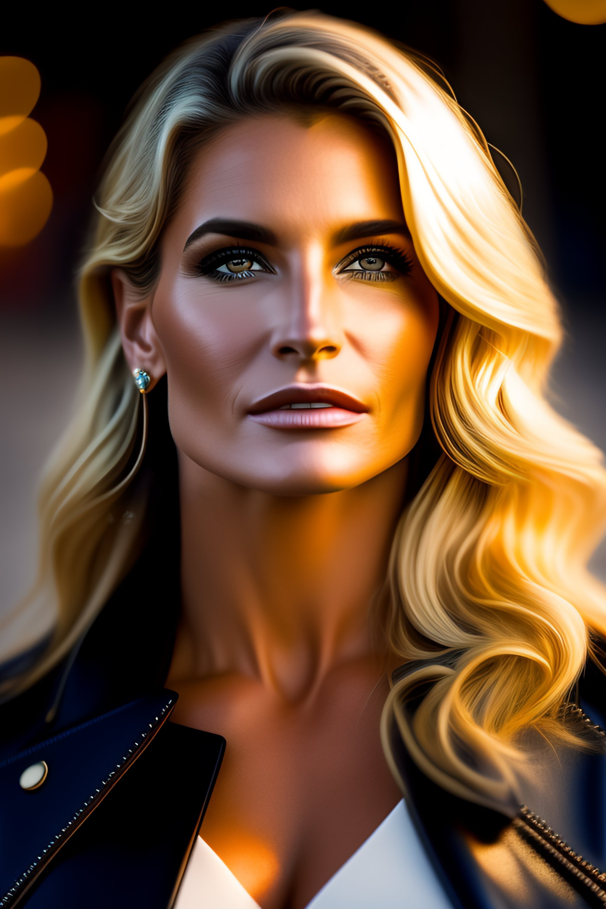 Lexica - A highly detailed cinematic headshot photograph of a beautiful ...