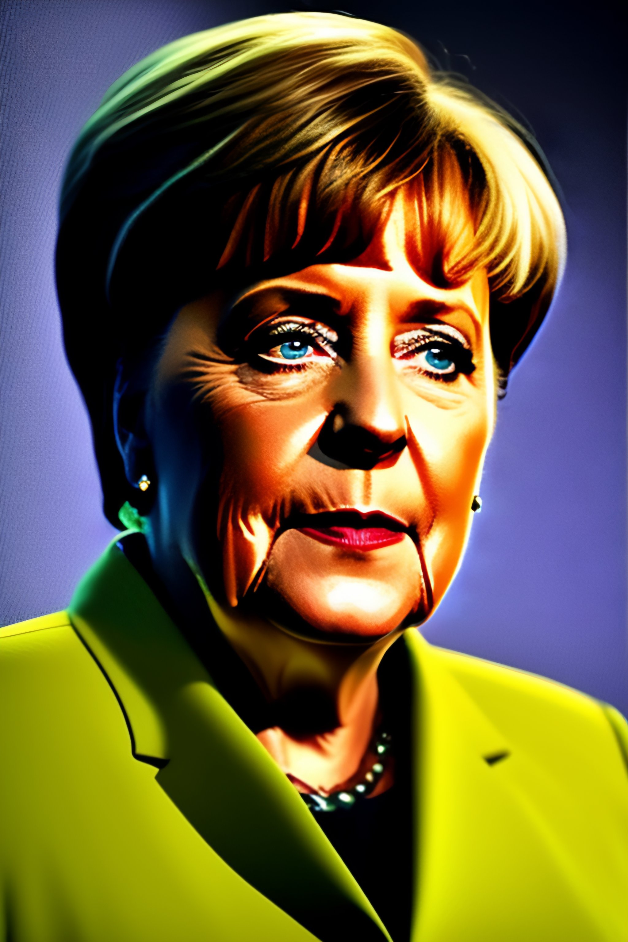 Lexica - Angela merkel with a neck tattoo