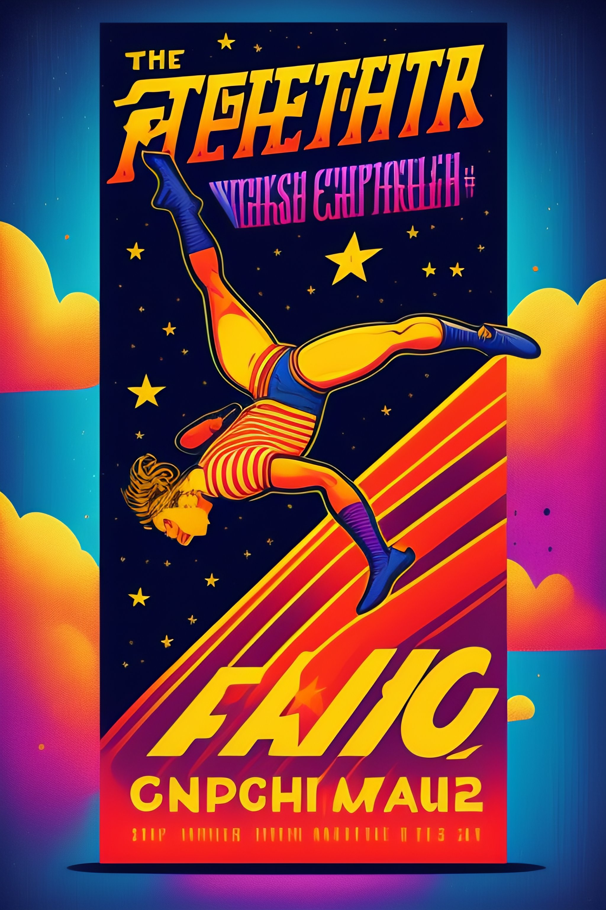 Lexica - Retro comic style artwork, highly detailed circus acrobat ...