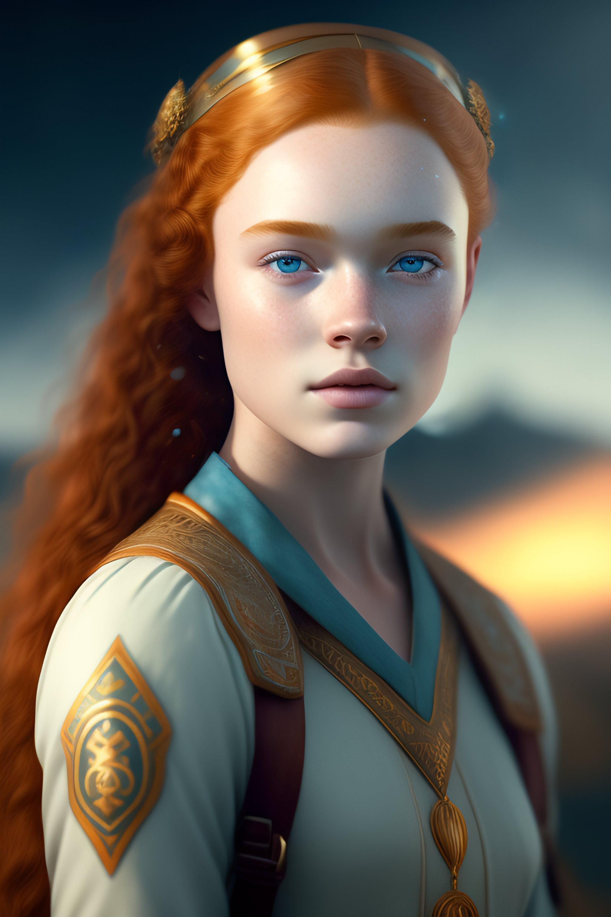 Lexica - Epic masterpiece young ginger Sadie Elizabeth Sink, sweaty ...