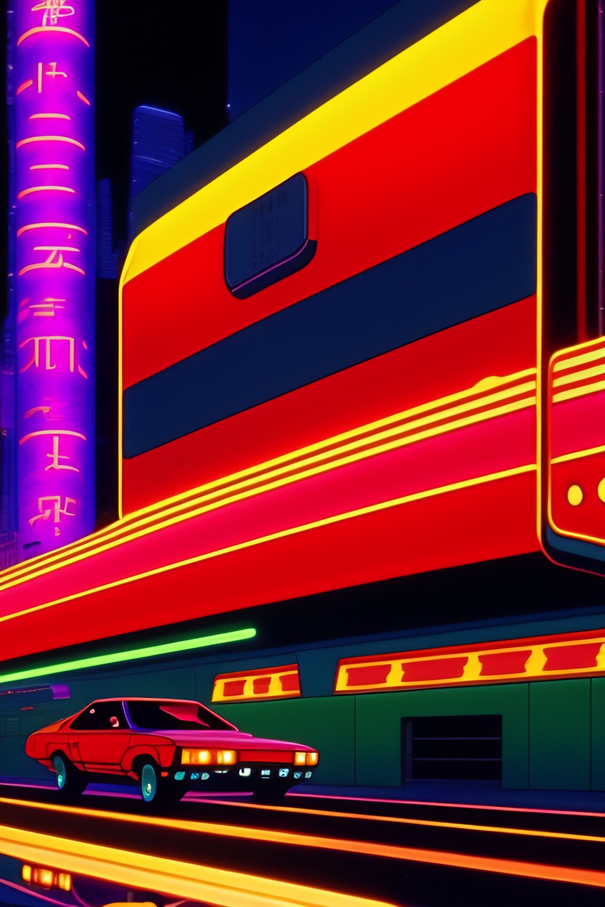 Lexica - Vintage anime screenshot from Akira, 90’s anime. Vibrant ...