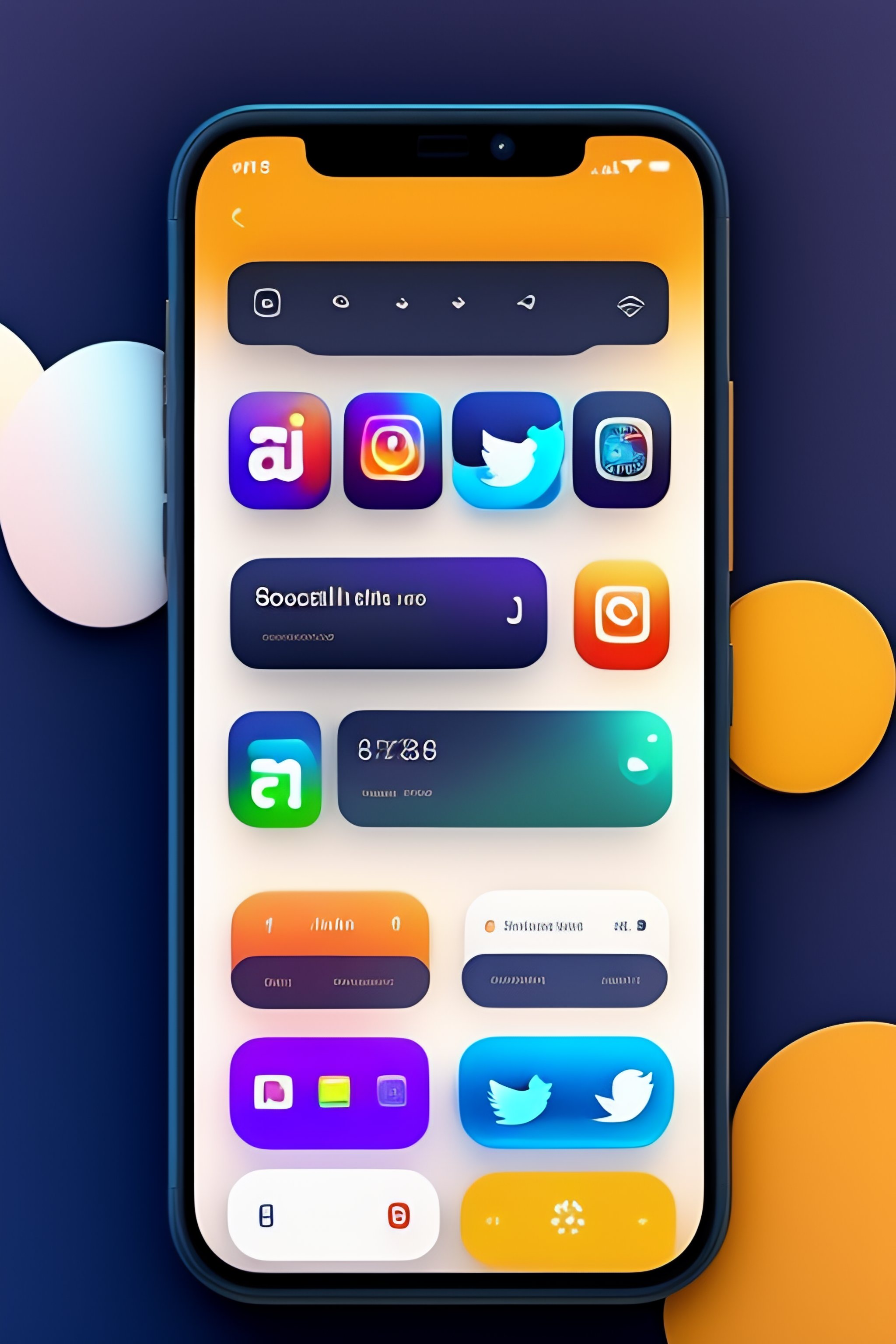 Lexica - Social media app, ui, modern desing