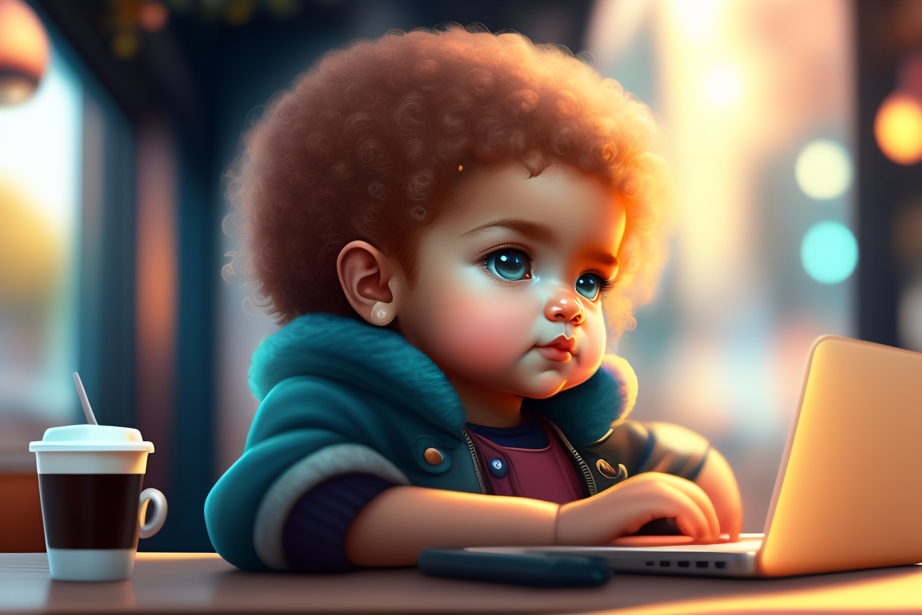 Lexica - Cute and adorable cartoon fluffy baby rhea, looking like a ...