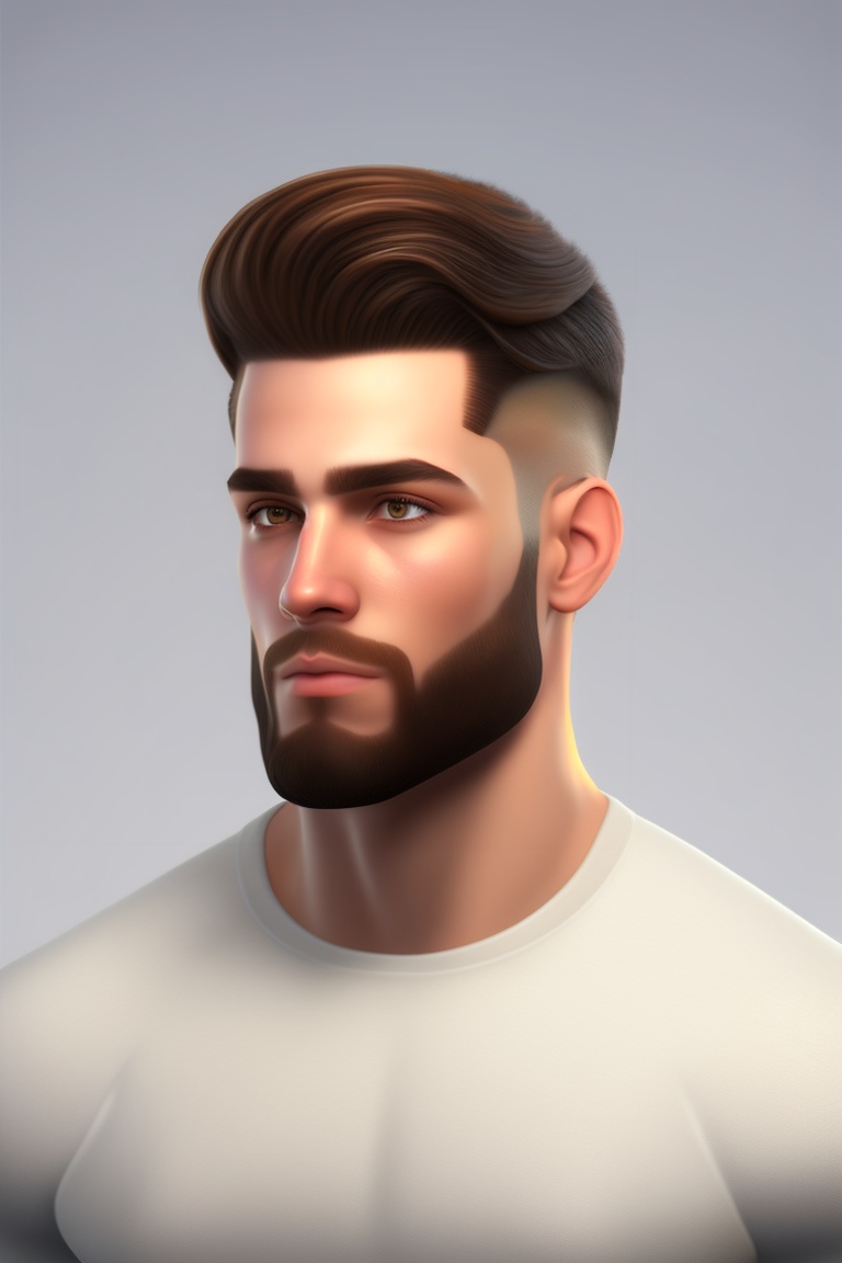 Lexica - A YOUNG MAN And tensed ,WITH BEARD front view and ultra realistic