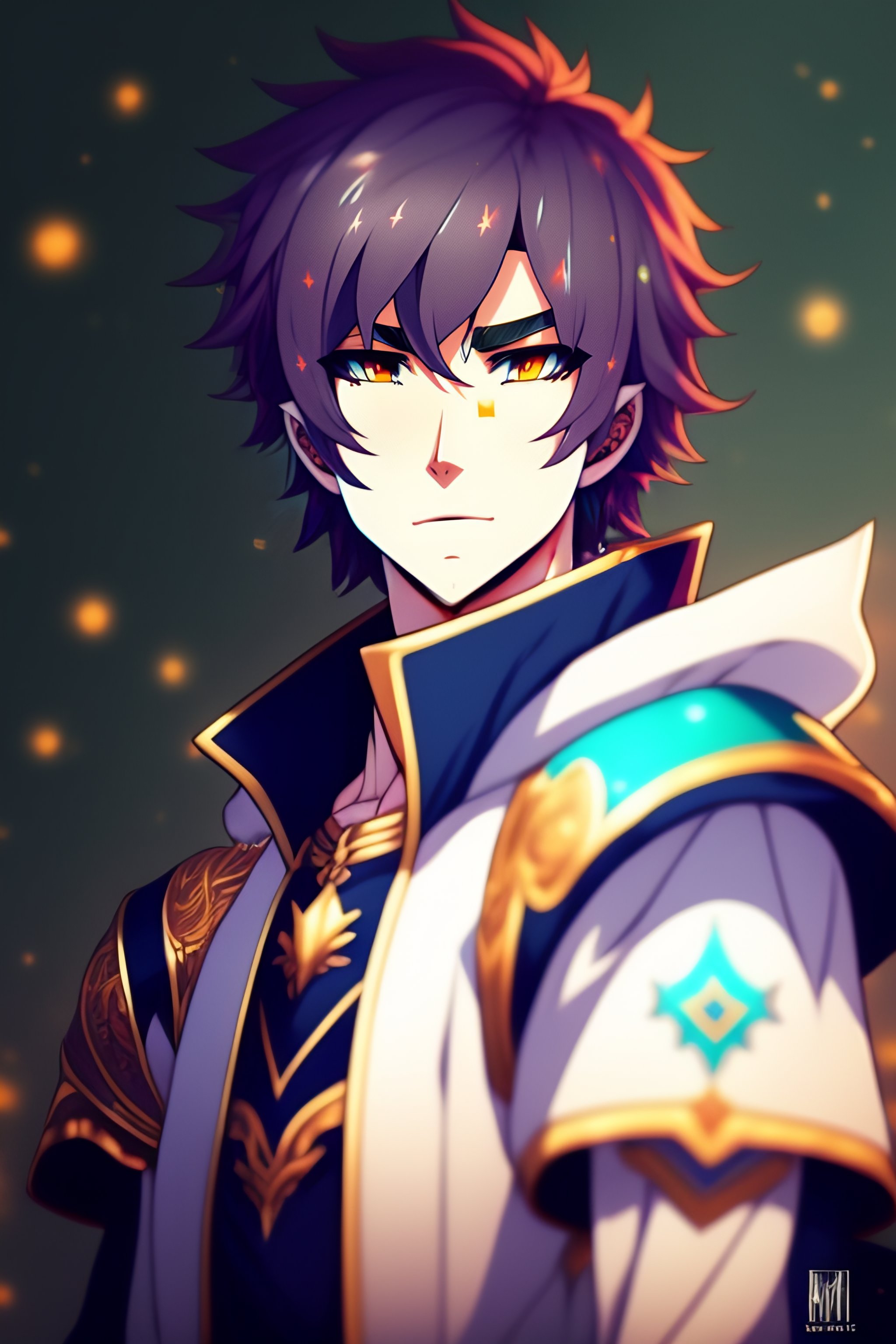 Lexica - Magefireice, eliox character, fanart, anime style