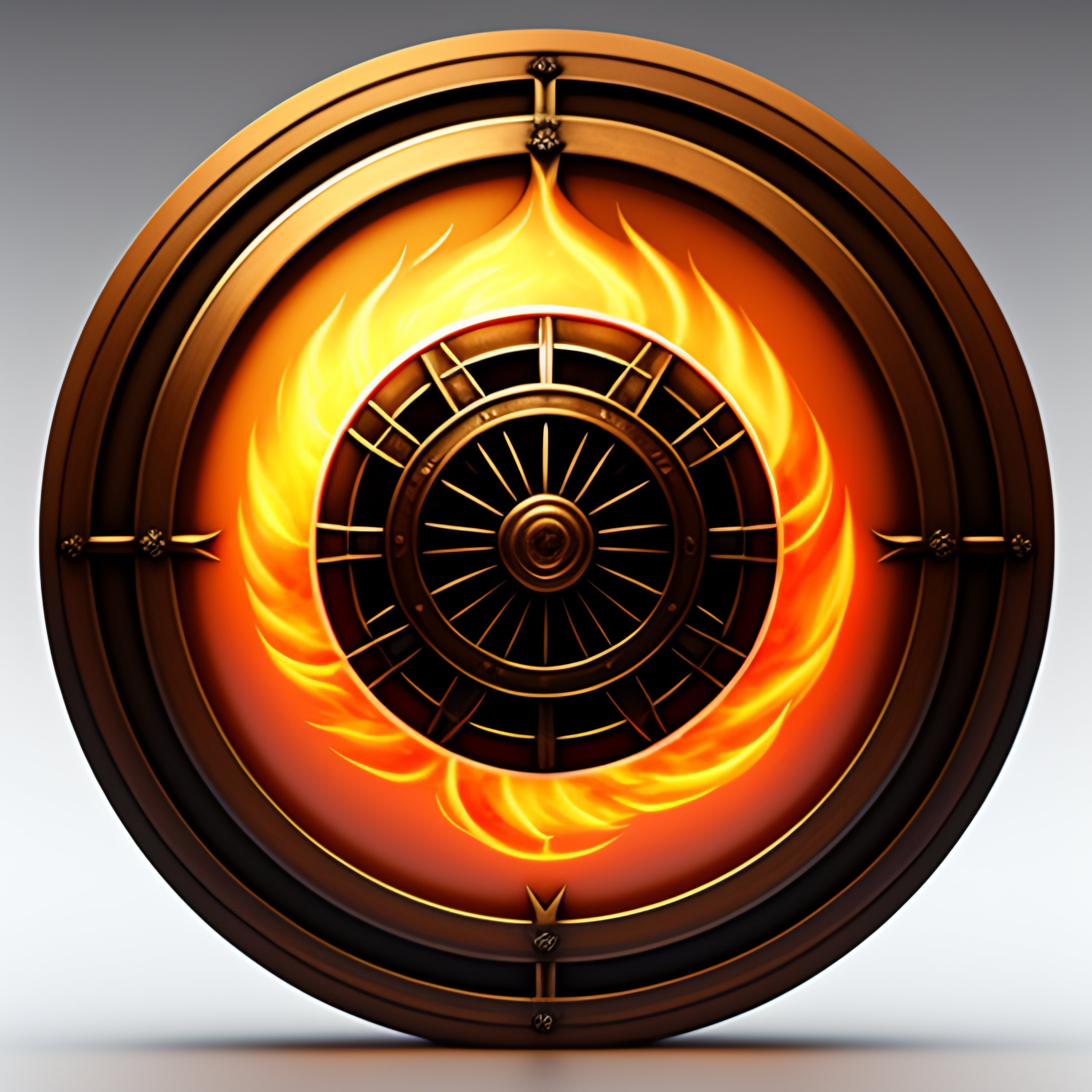 Lexica - Stylized flame wheel