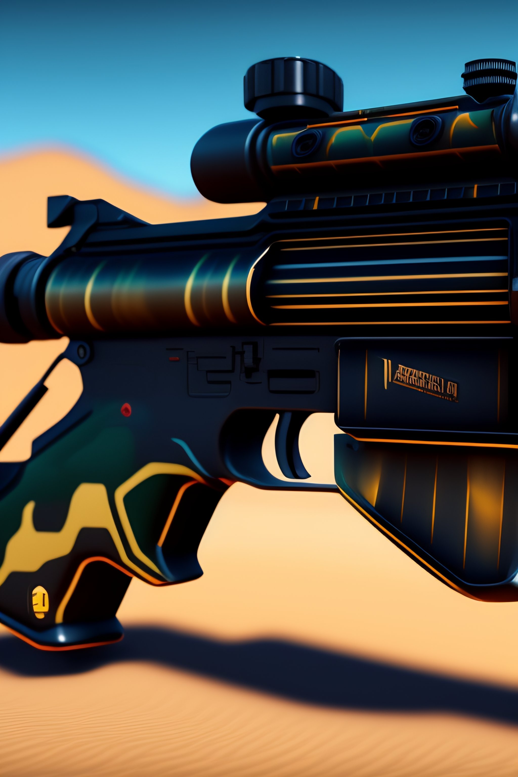 Lexica - M4a1-s skin customized from cs-go game, hypnotic theme