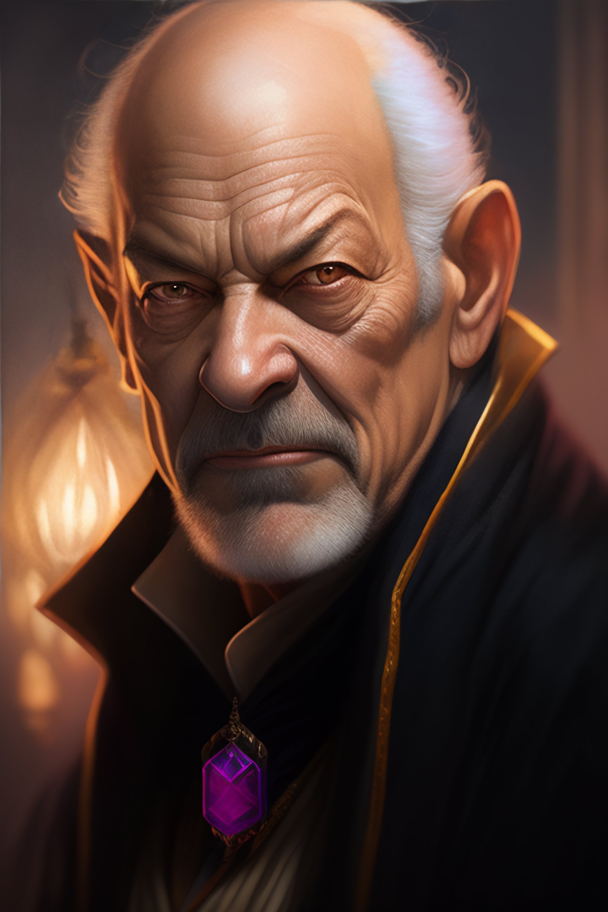Lexica - Evil warlock, Portrait of Old mage, evil!!!!, wrinkled, Andy ...