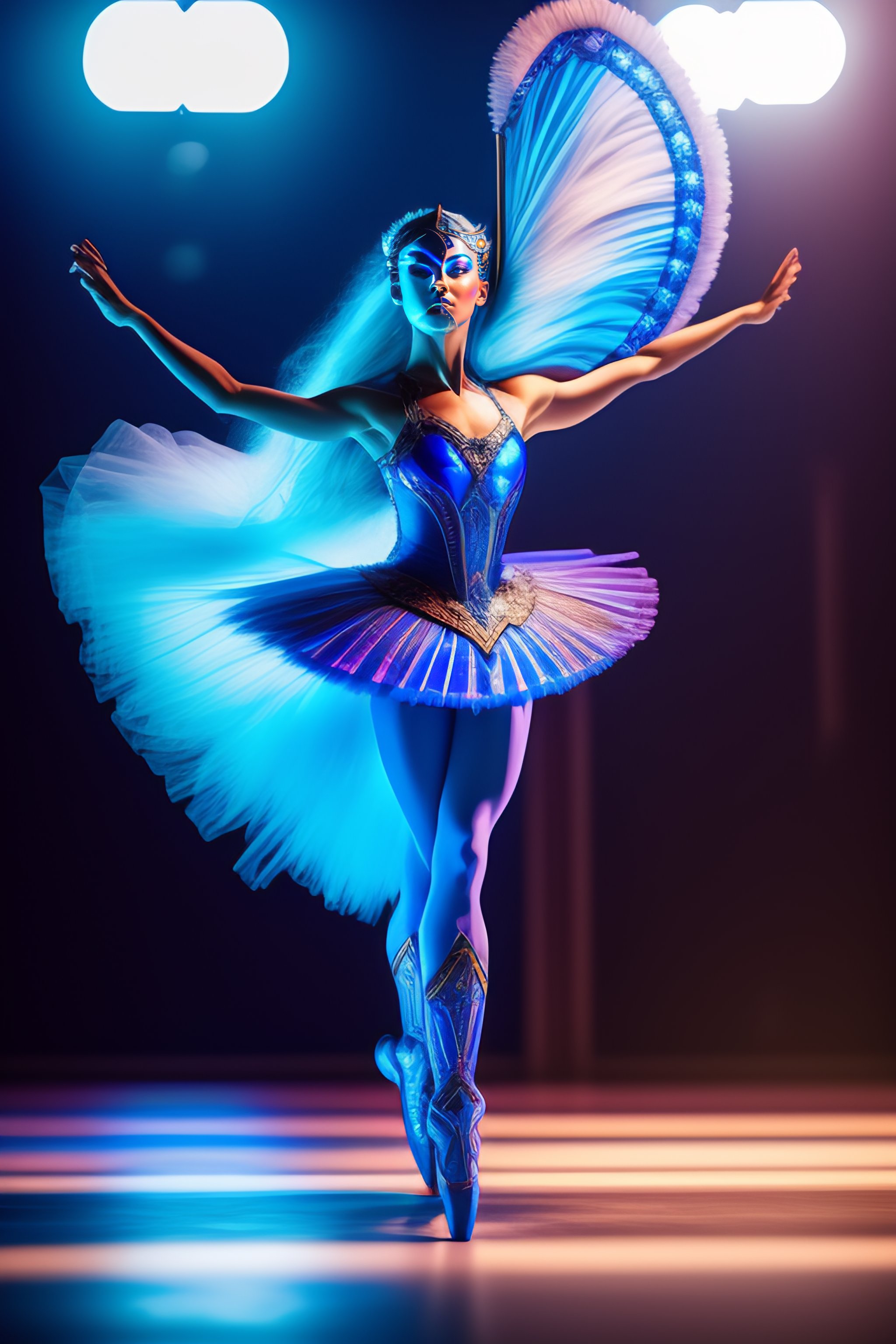 Lexica - Mystic xmen, blue body, ballet, ballerina dance, NUTCRACKER ...