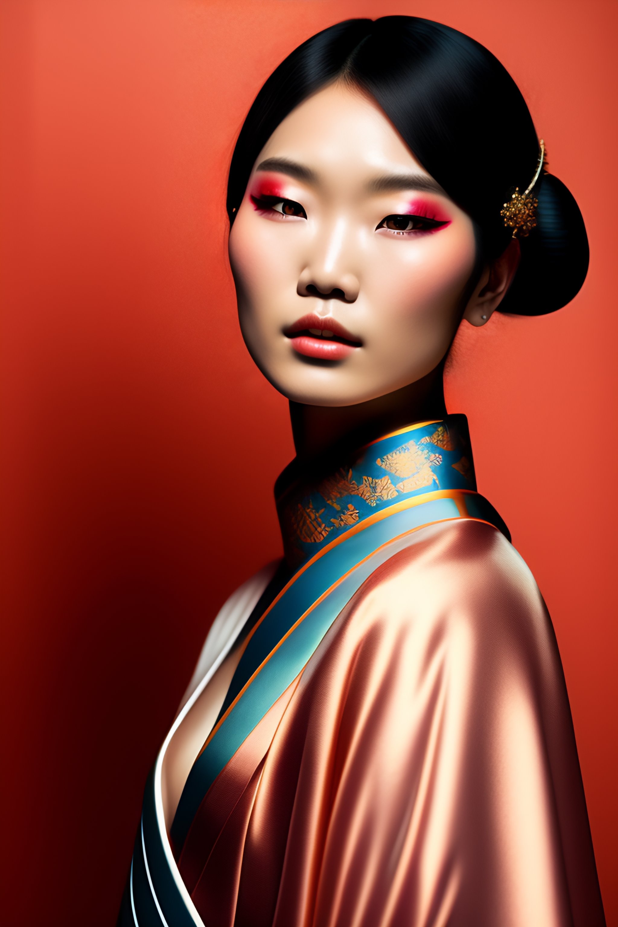 Lexica - Portrait of a stunningly beautiful, young, japanese geisha ...
