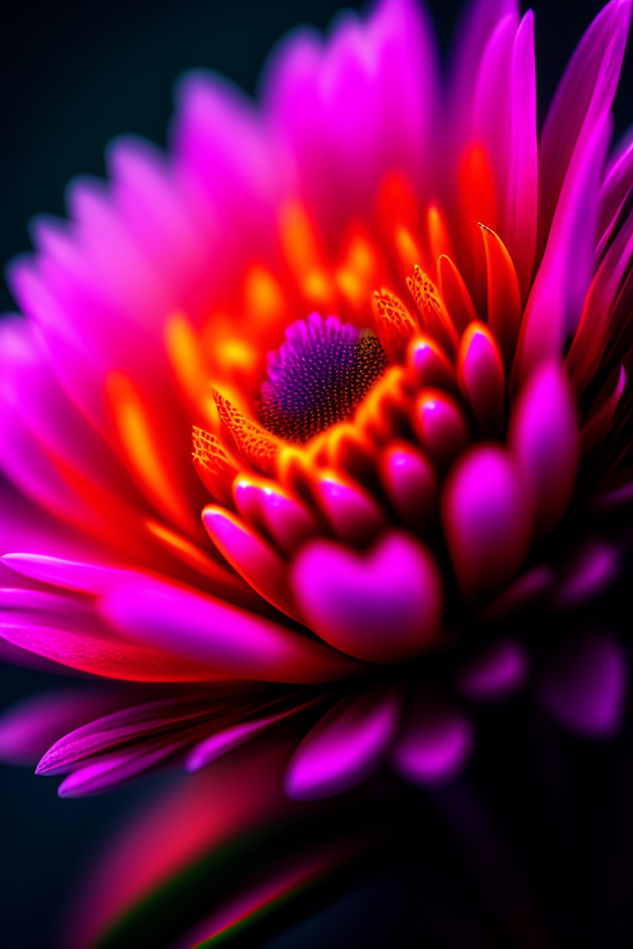 Lexica - A macro shot of a flower, cyberpunk, future, hi-resolution, digital art, 4k, cinematic ...