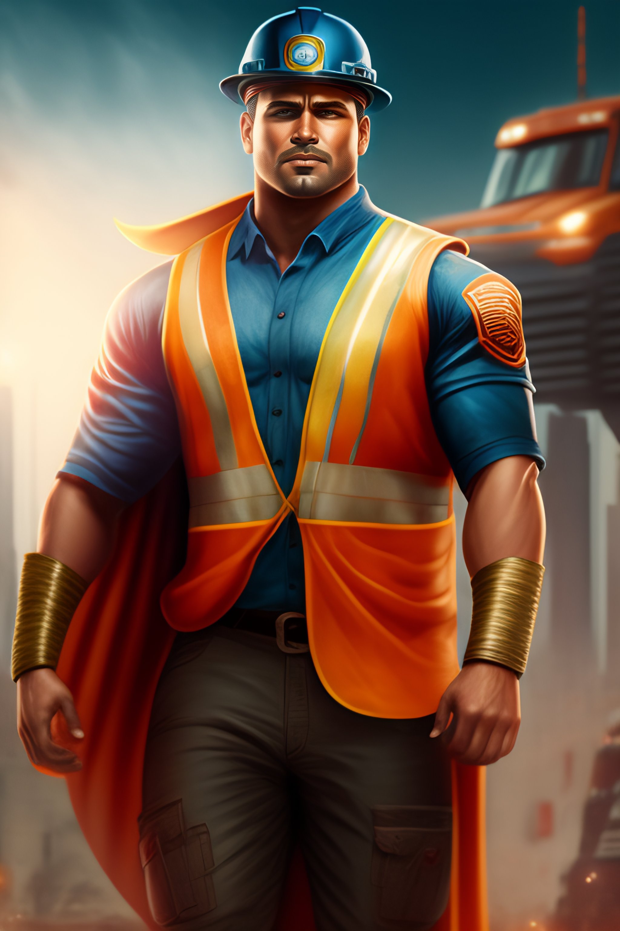 Lexica - Super hero, Construction worker