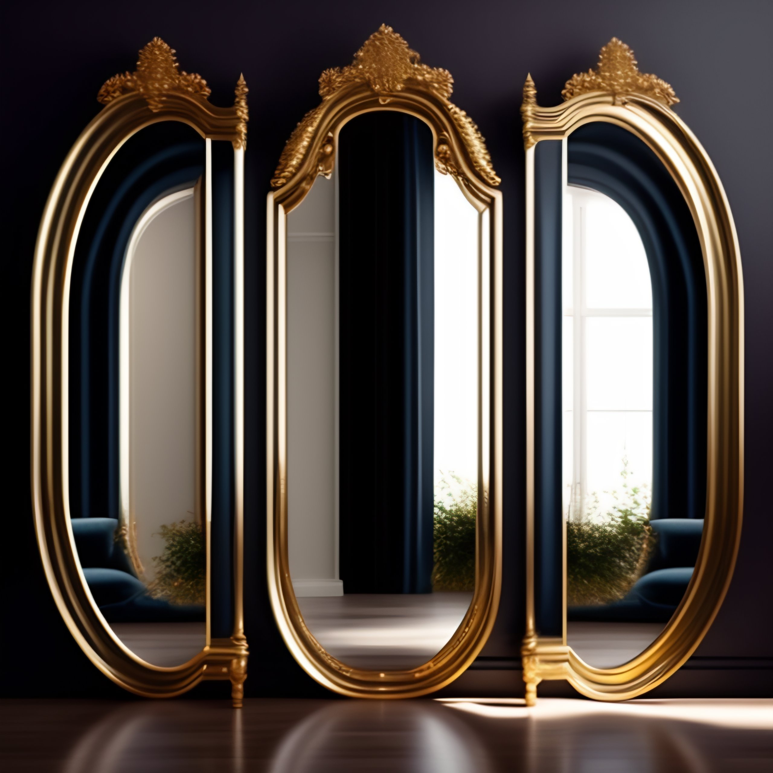 Lexica - An elegant triptych mirror