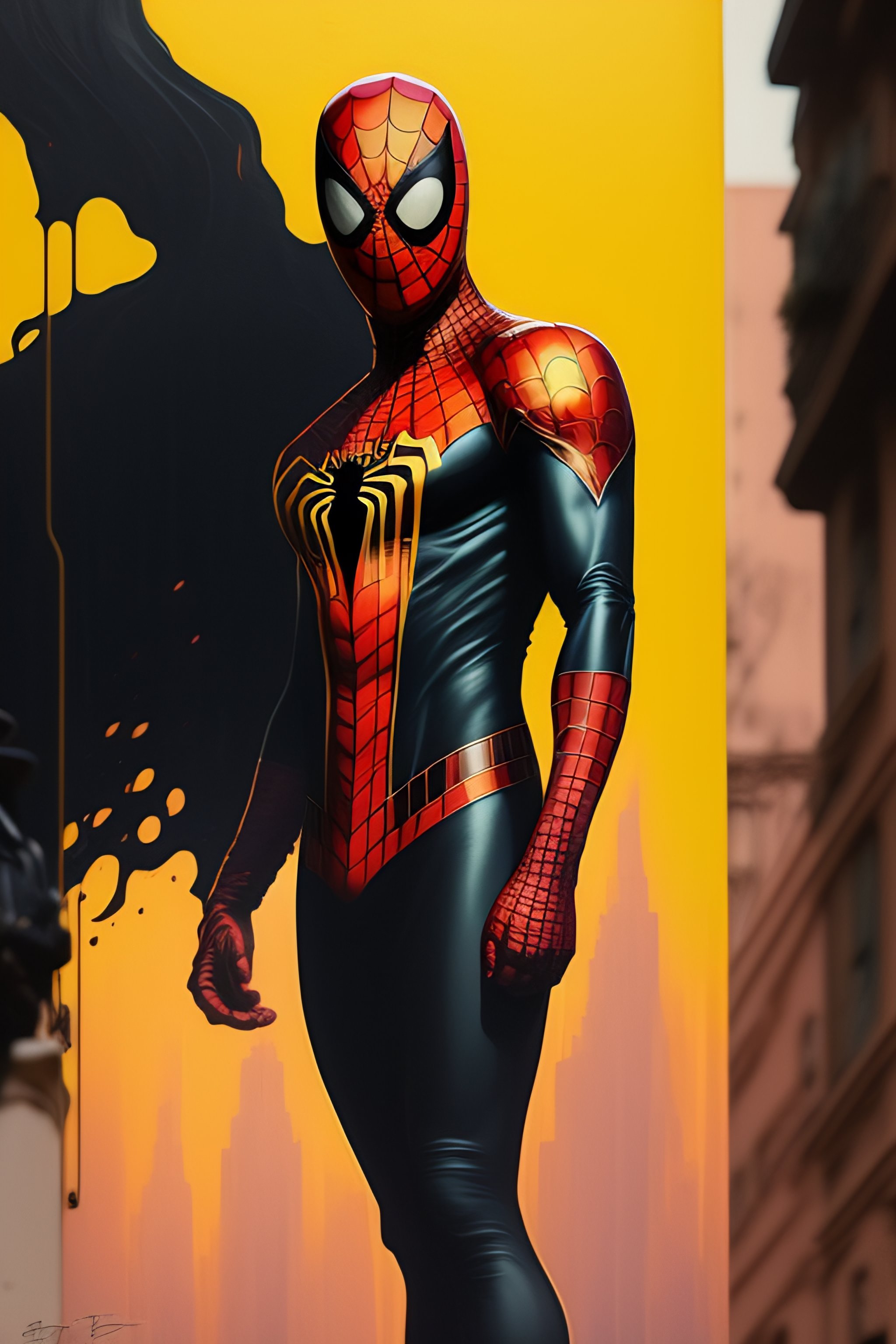 Lexica - Full body highly detailed portrait of spiderman, by greg ...