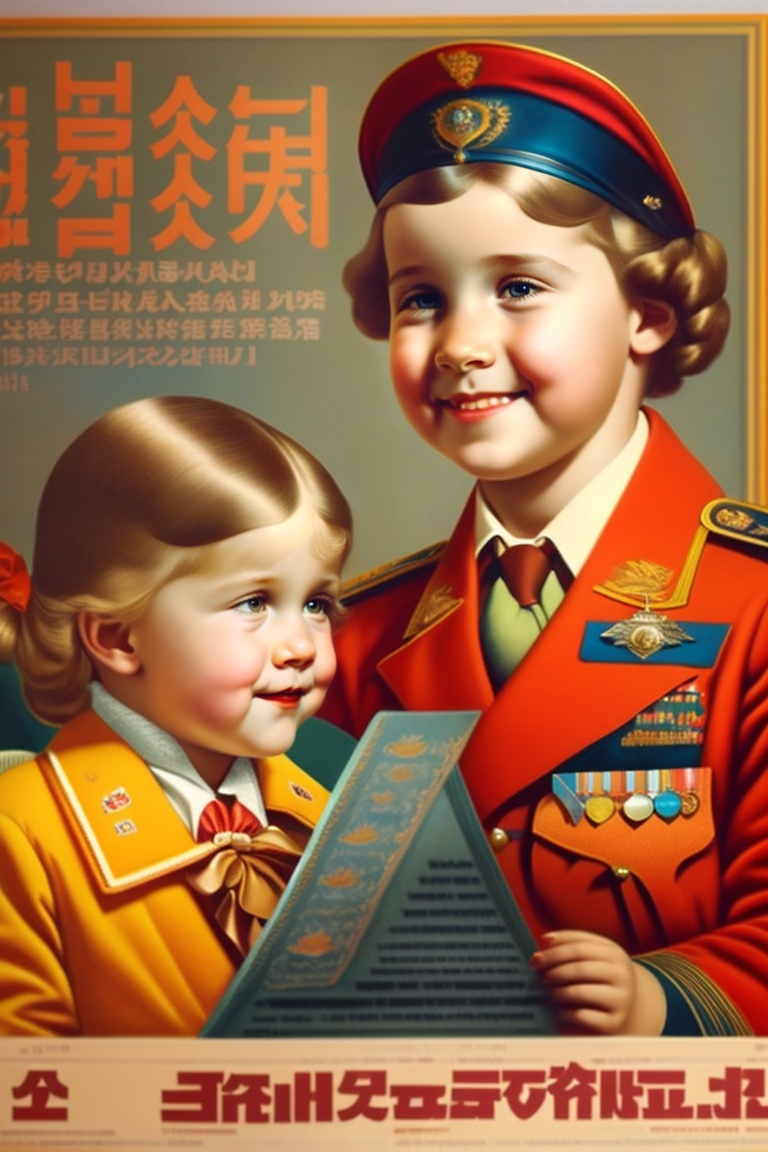 Lexica - Poster of the Soviet Union, teaching children at school