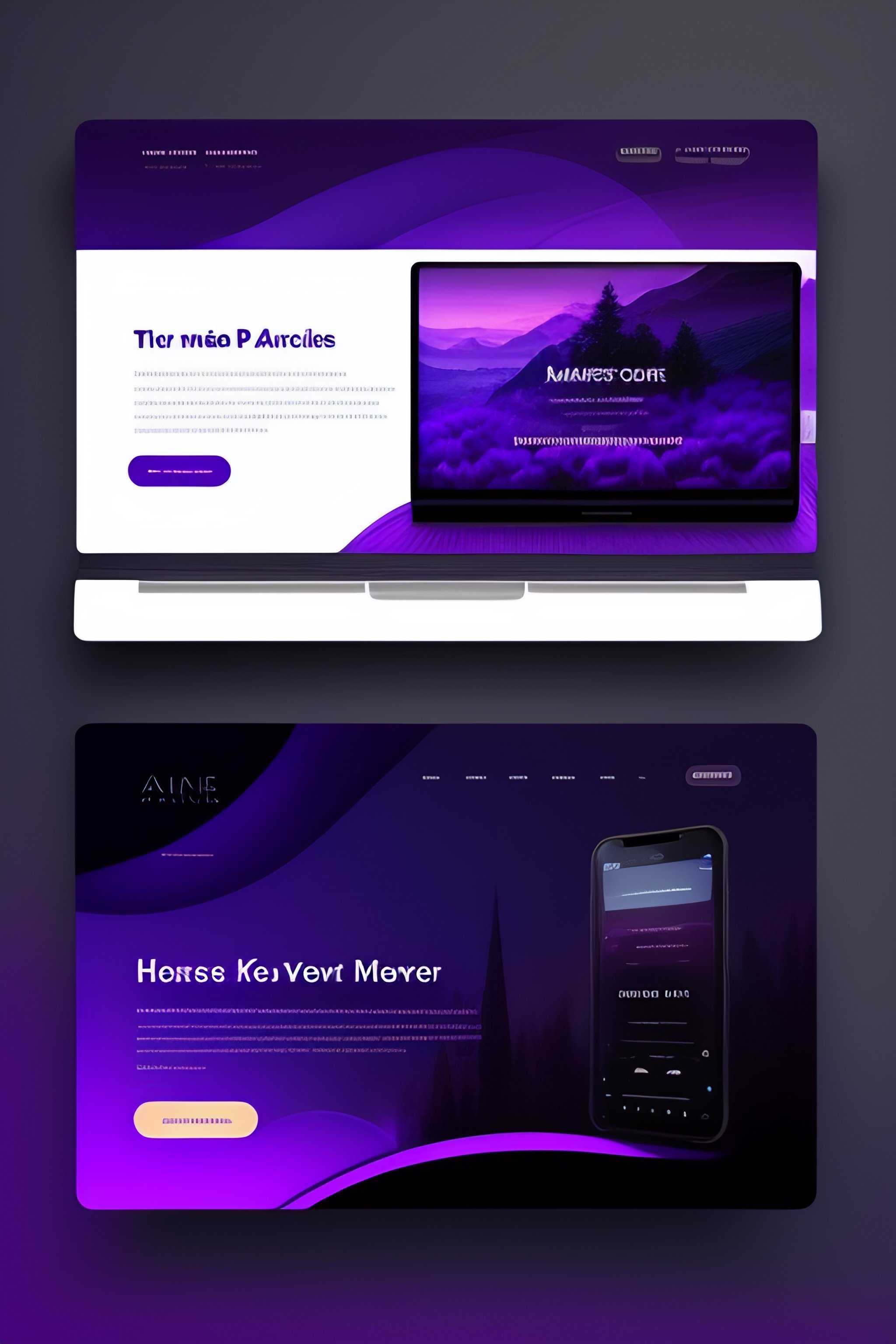 Lexica - Dark purple themed banner for a professional front end ...