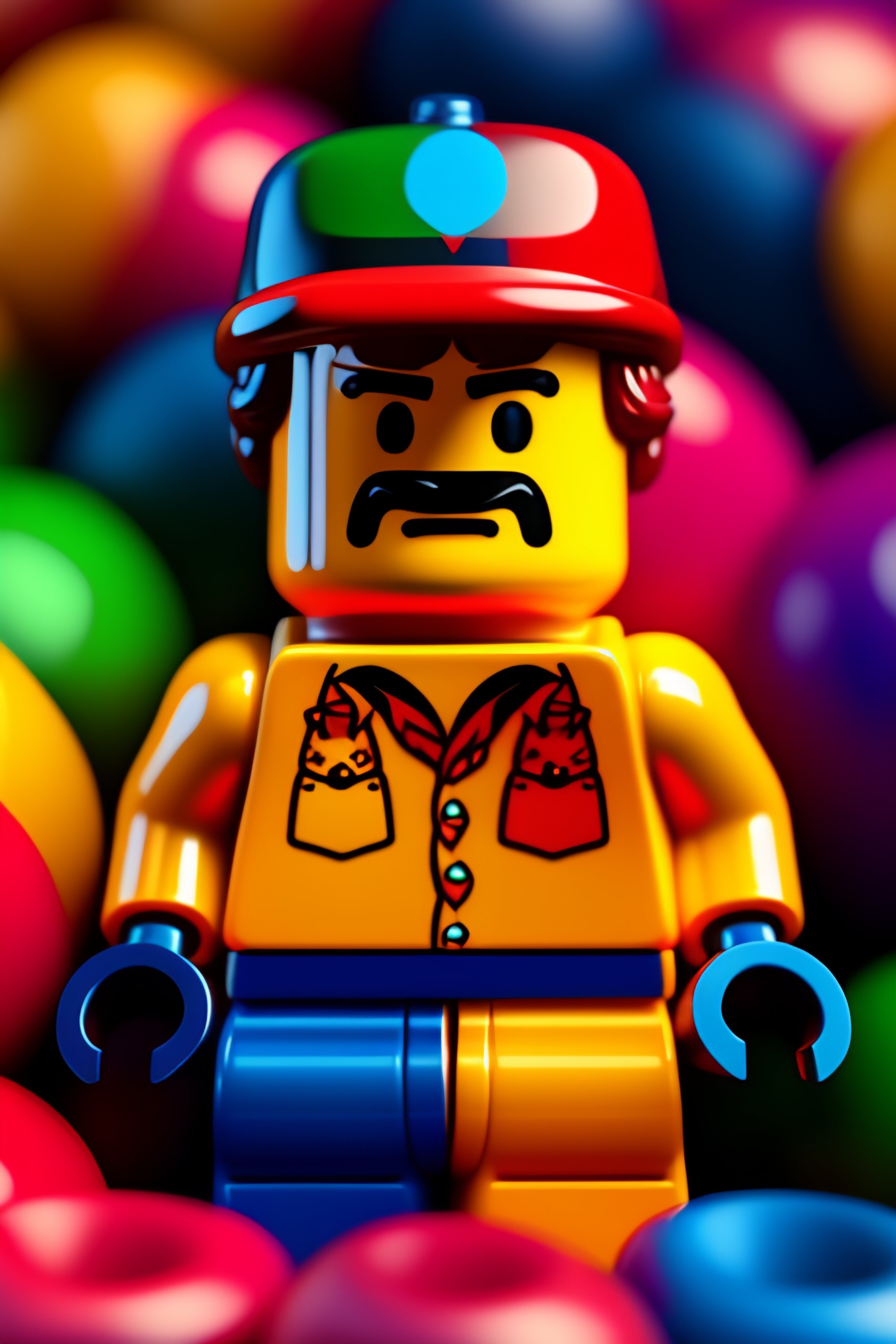 Lexica - Lego character, Jeffrey Dahmer, colorful, coloring book ...