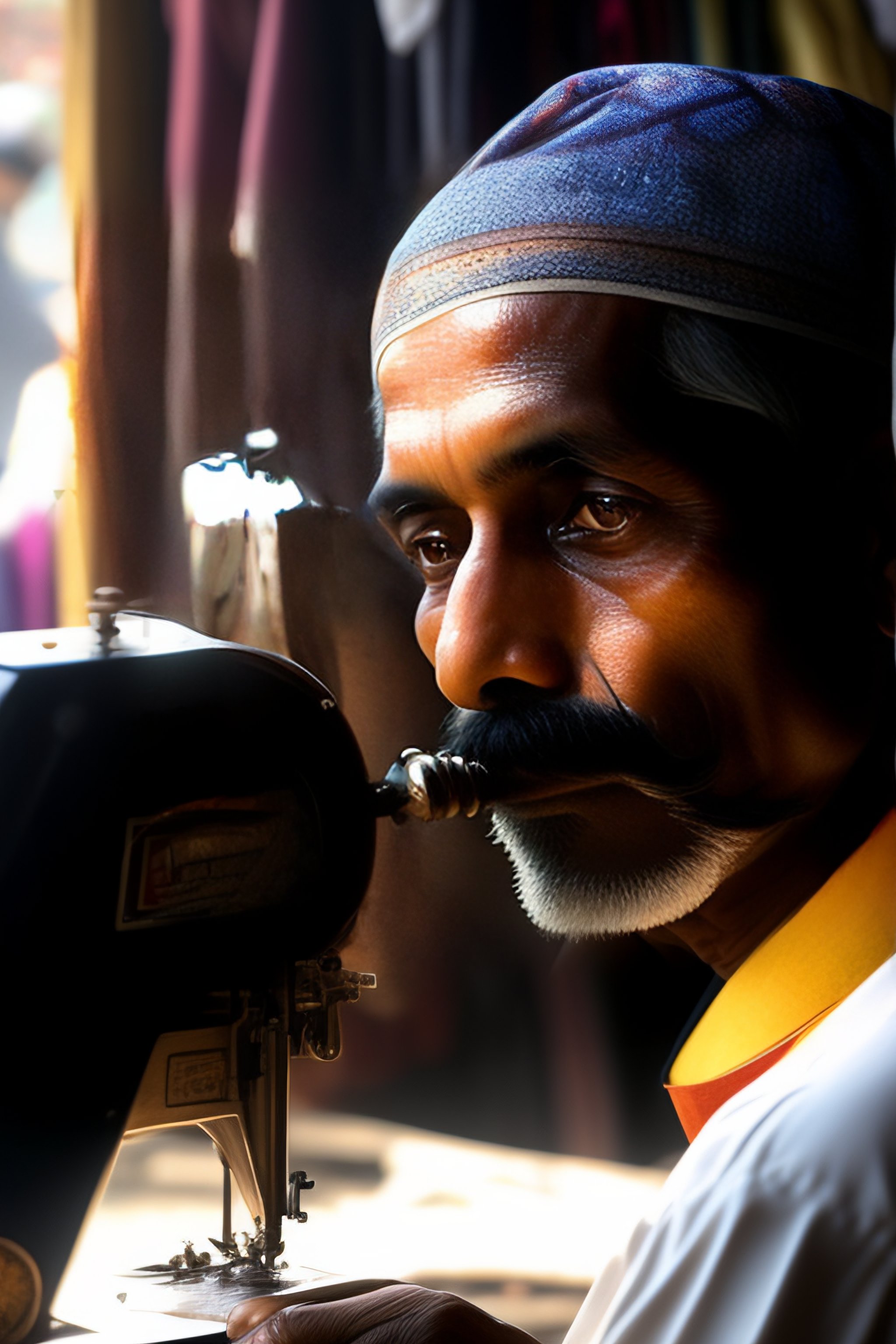 Lexica - A short and thin bangladeshi man with a mustache. He is ...
