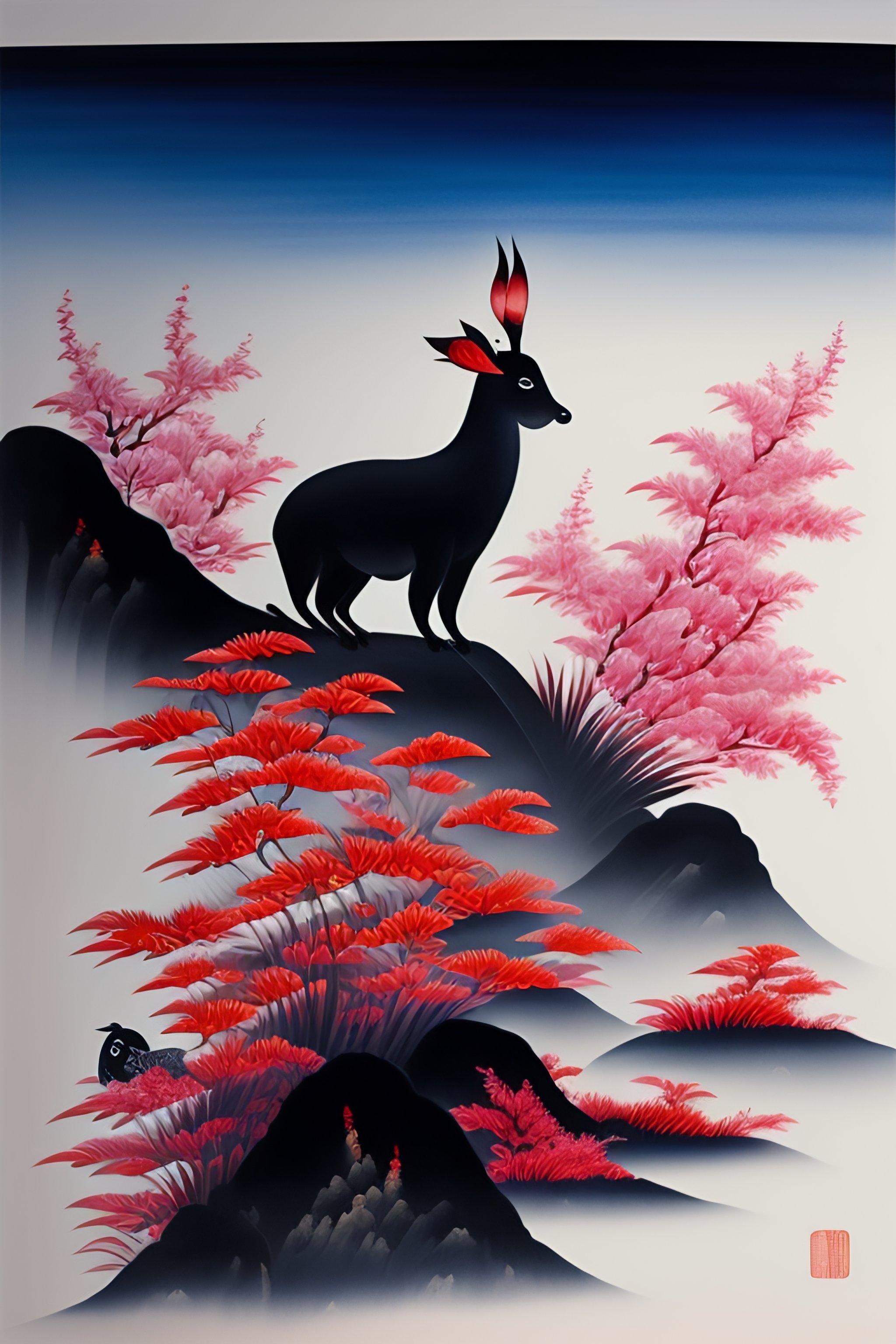 Lexica - Traditional Chinese ink painting for Chinese New Year wowed ...