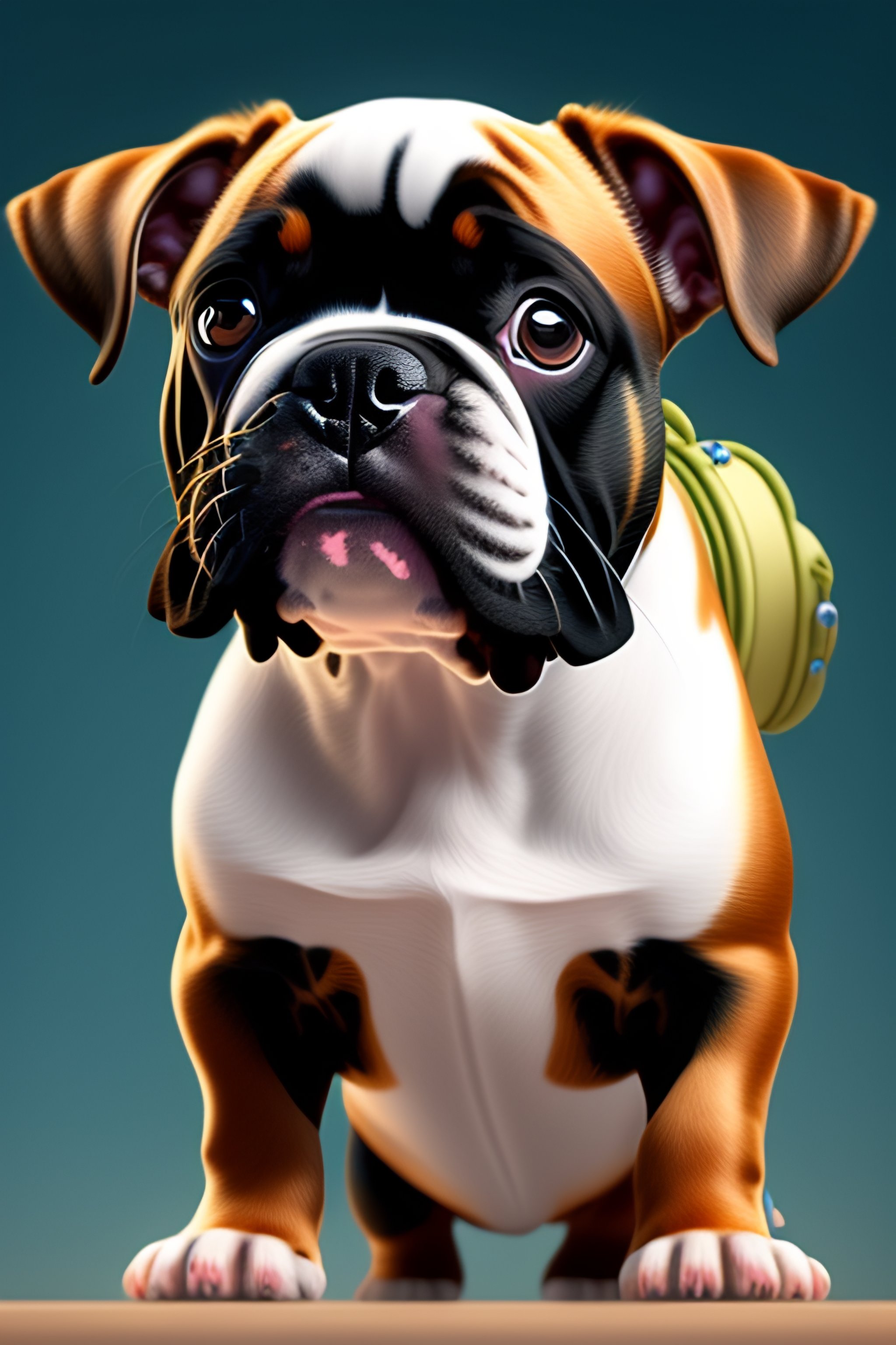 Lexica - Cute and adorable cartoon boxer dog baby with astronaut gear ...