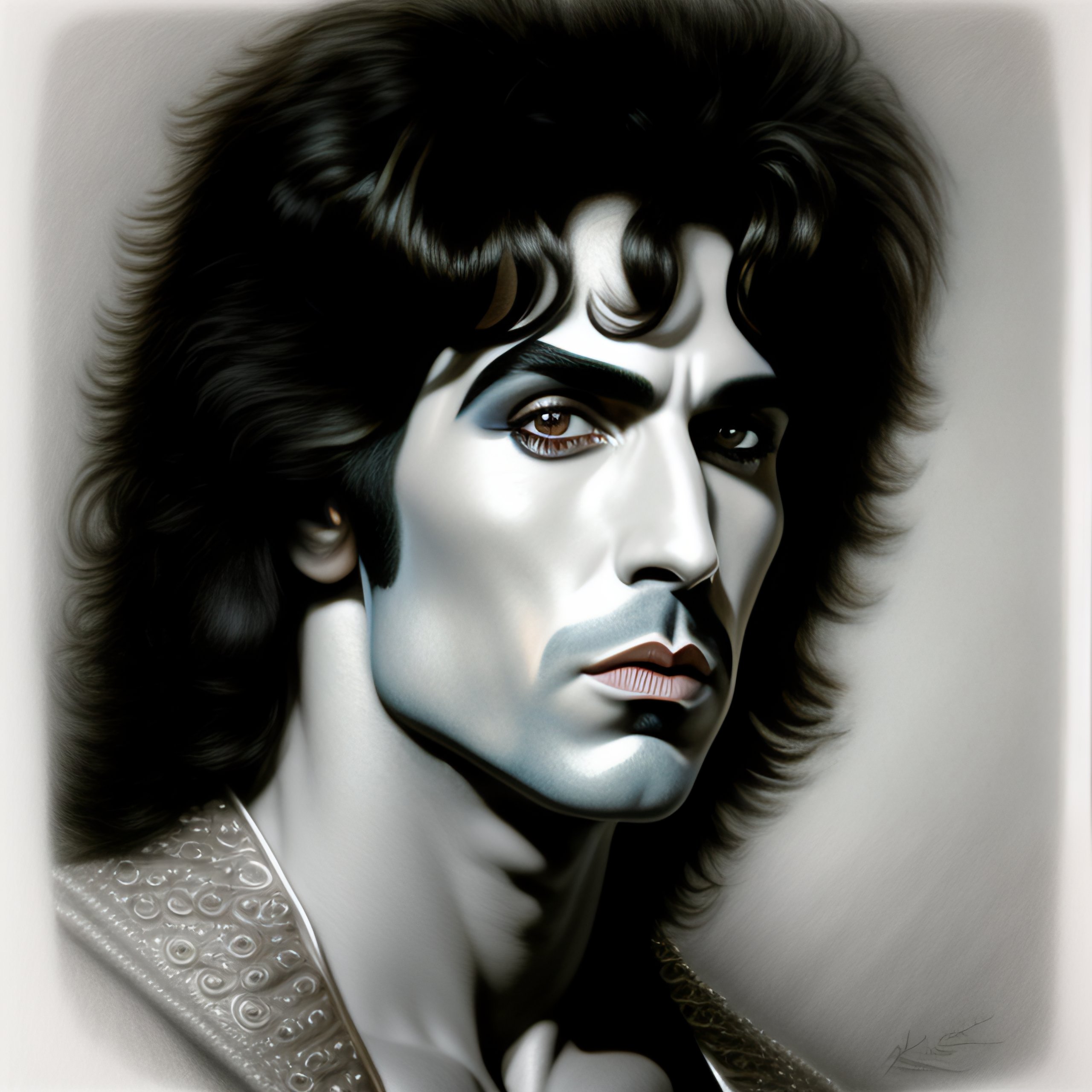 Lexica - Pencil drawing of Paul Stanley