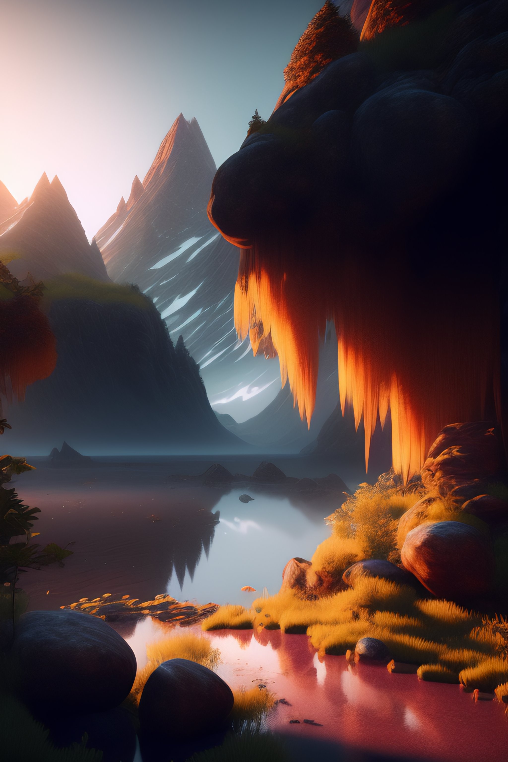 Lexica - Beautiful landscape, dramatic lighting, intricate, elegant ...