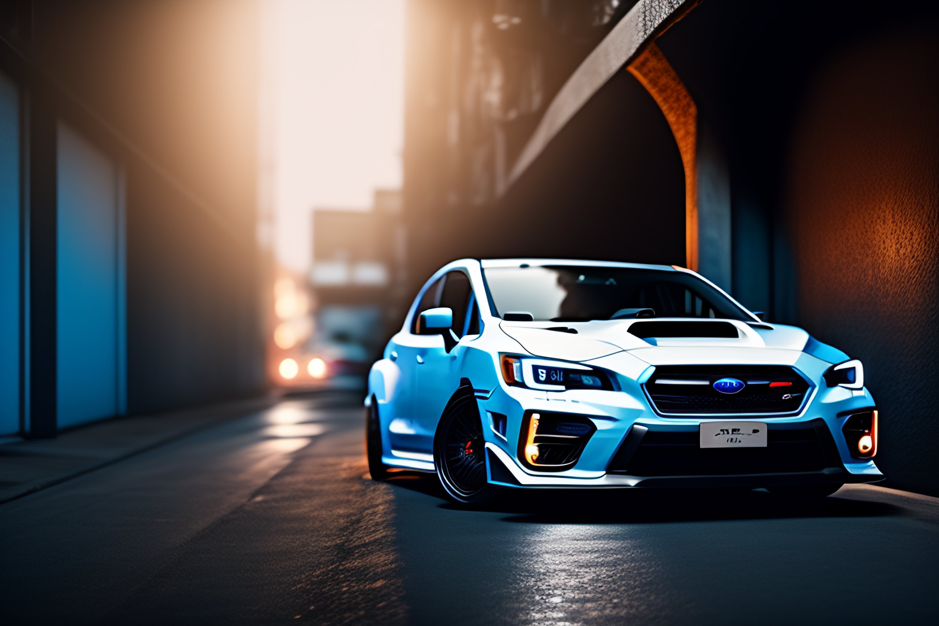 Lexica - Ultra hd! subaru wrx, on a dark alley, nigh, editorial, ivory ...