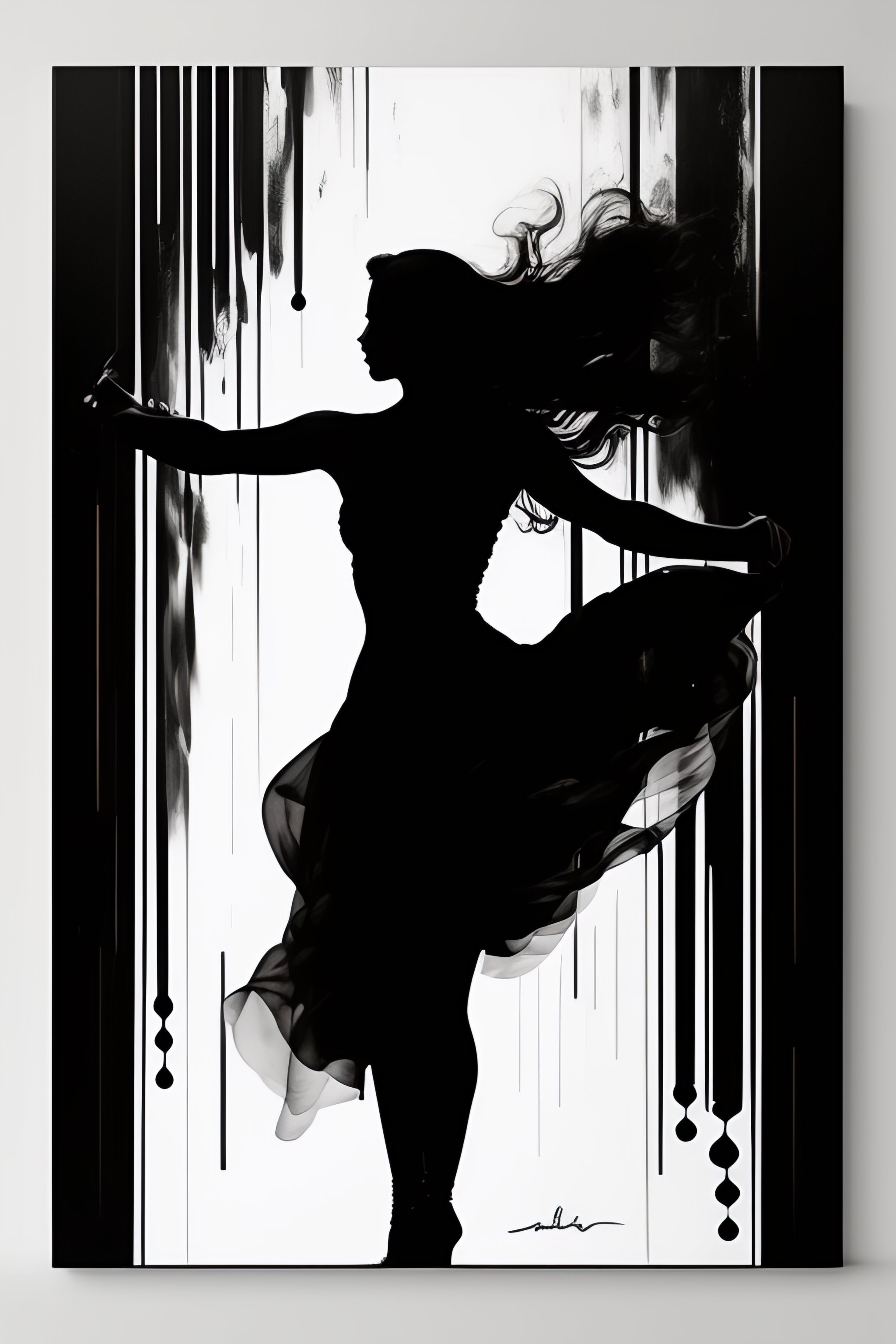 Lexica - Female latin dancer, super abstract painting, dancing in the ...