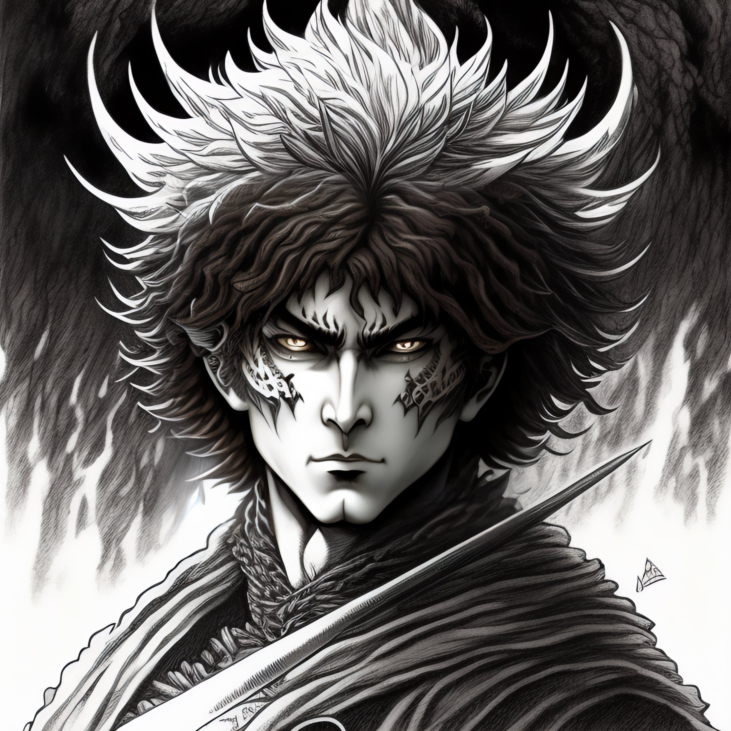 Lexica - Kentaru miura drawning of a demons hell,