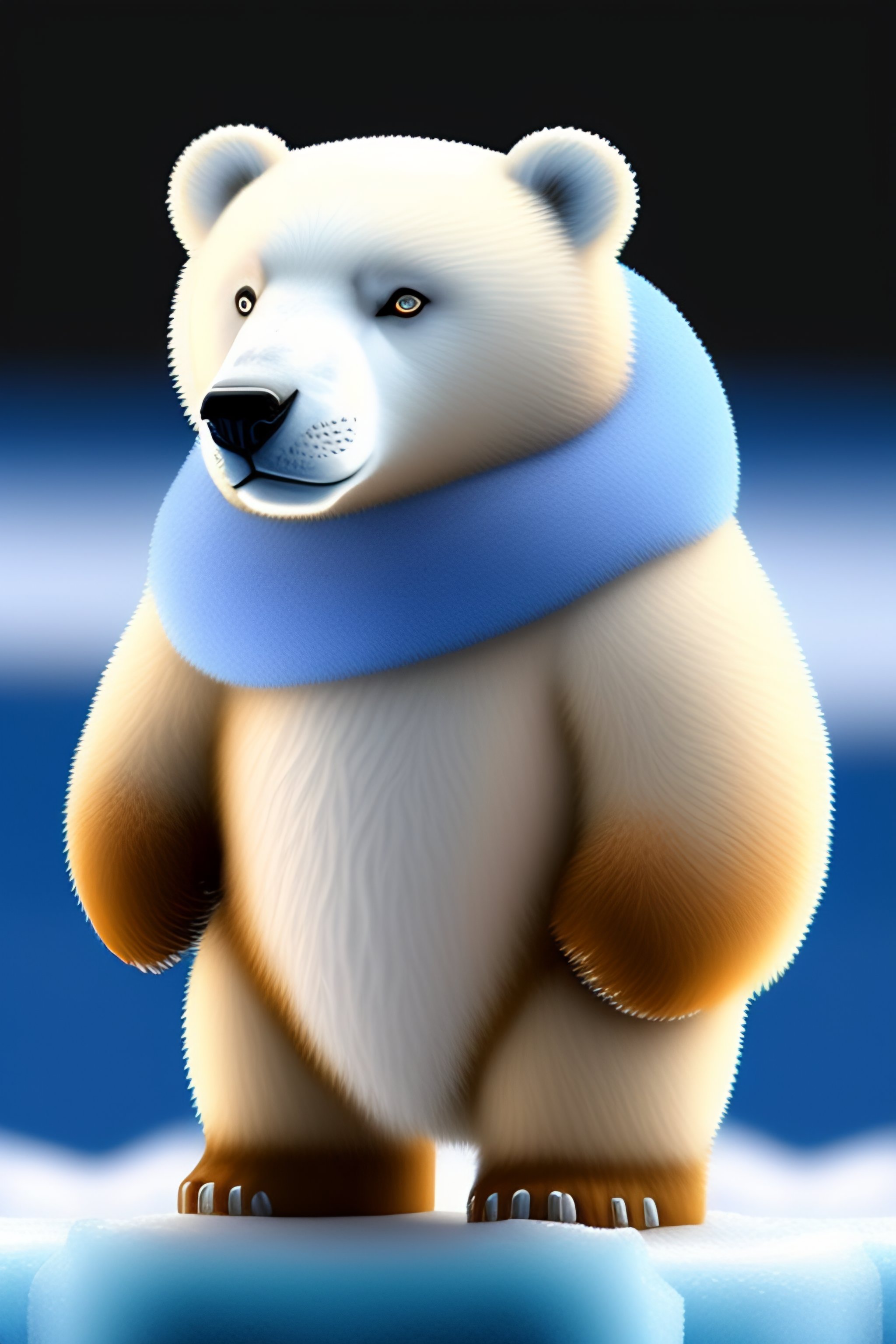 Lexica - A polar bear with ice armour in the style of Pokémon cartoon