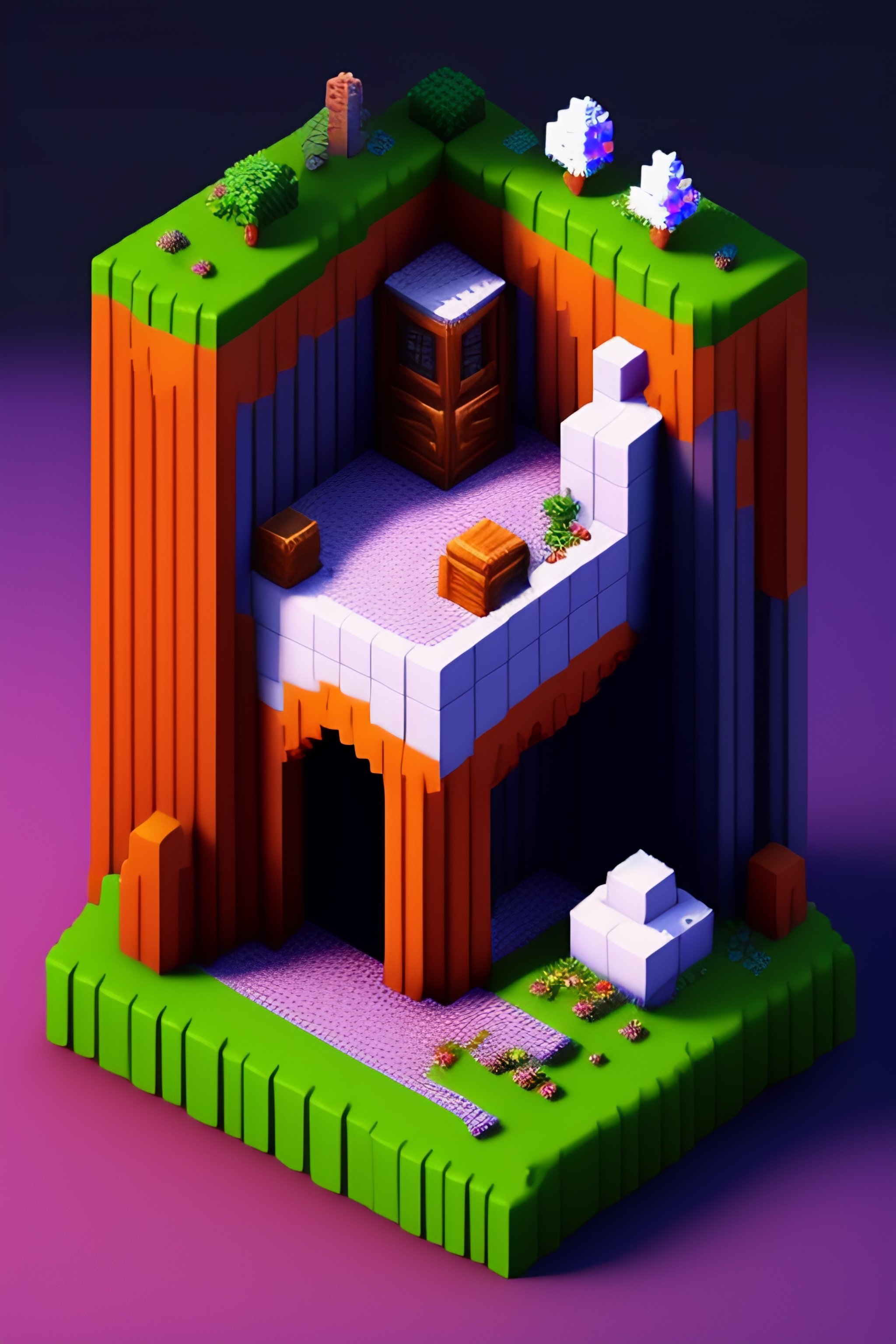 Lexica - Pixel art, unreal engine, voxel render, iphone