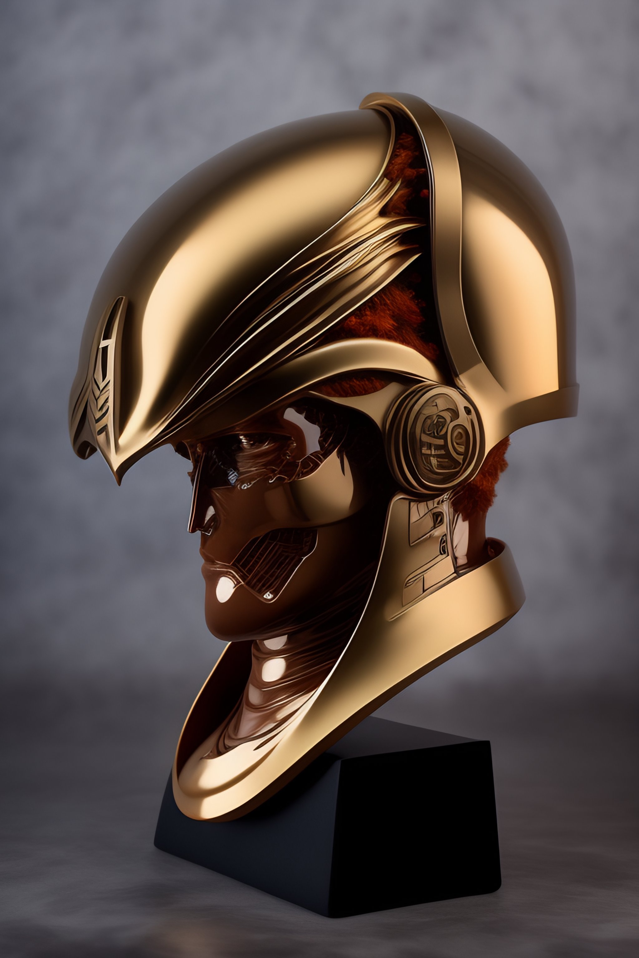 Lexica - Iron Man Helmet made of walnut wood