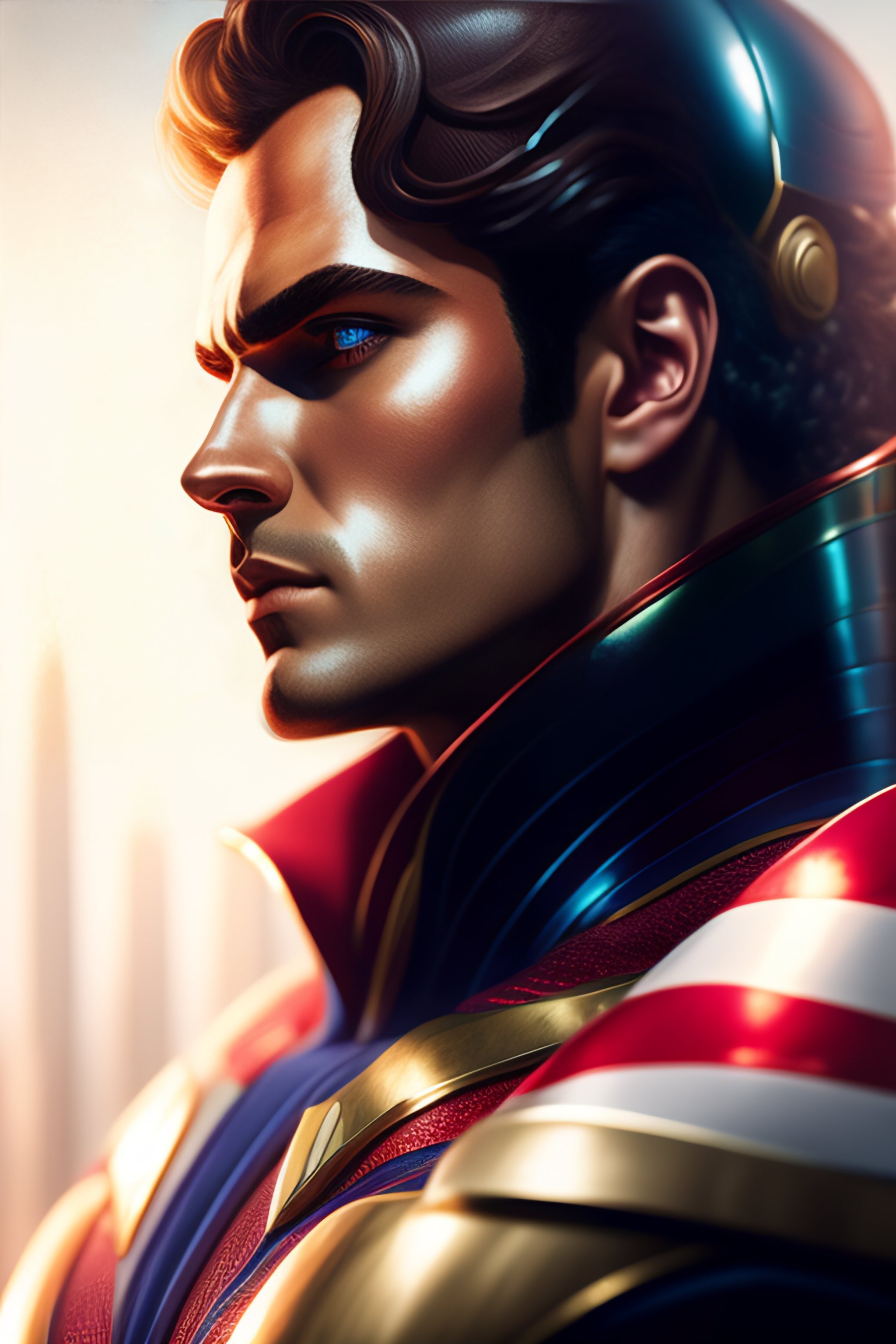 Lexica - Henry Cavill as handsome muscular hero Captain Britain ...
